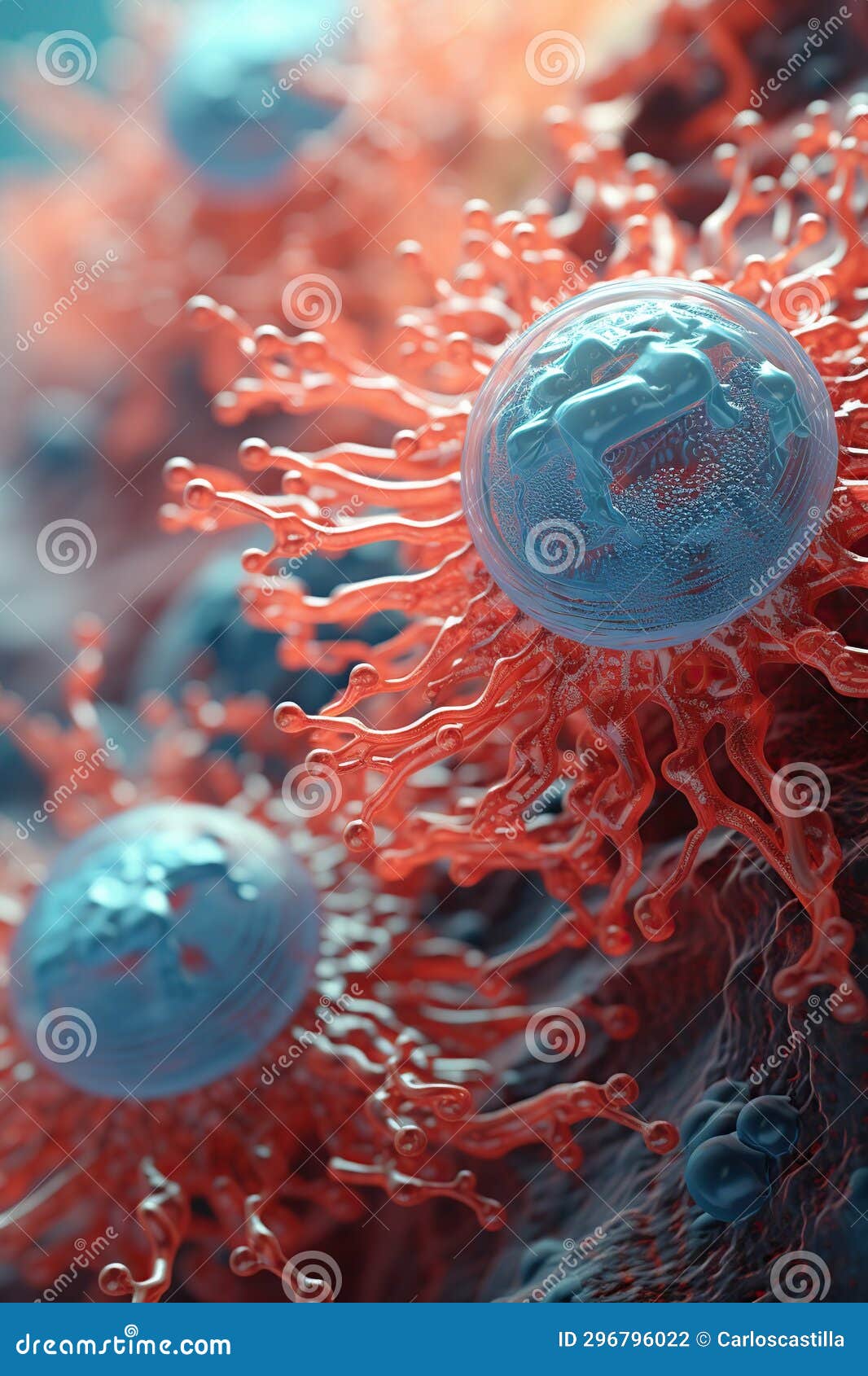 Microbacteria And Bacterial Organisms.biology And Science Background ...