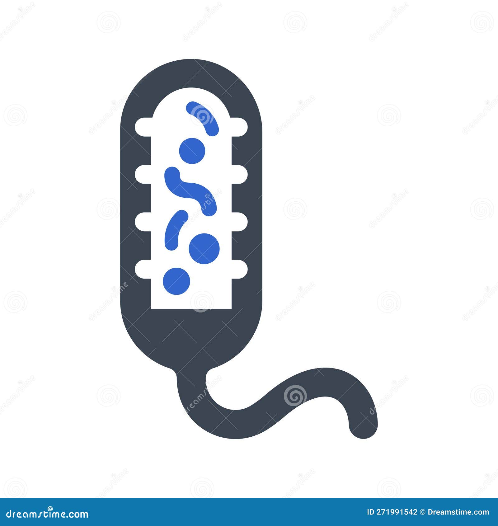 Microbe bacteria icon stock vector. Illustration of microbe - 271991542