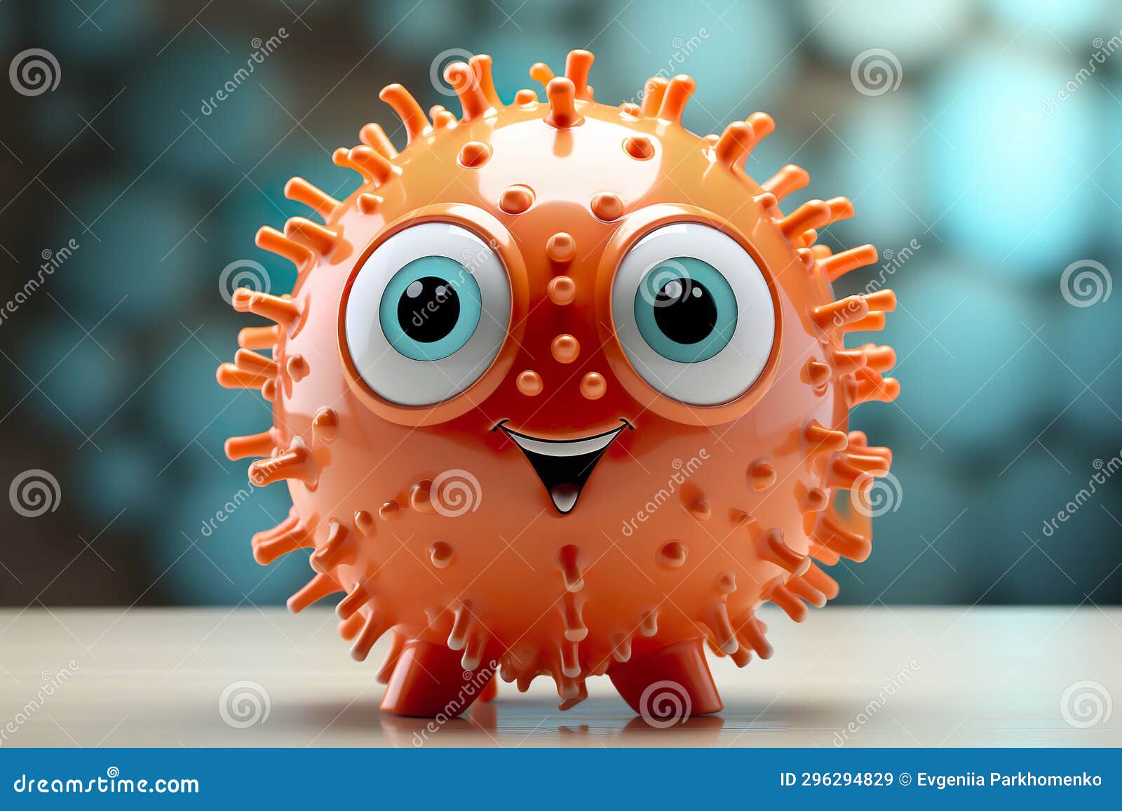 The Microbe in this 3D Illustration Brings a Smile, Artfully Blending ...