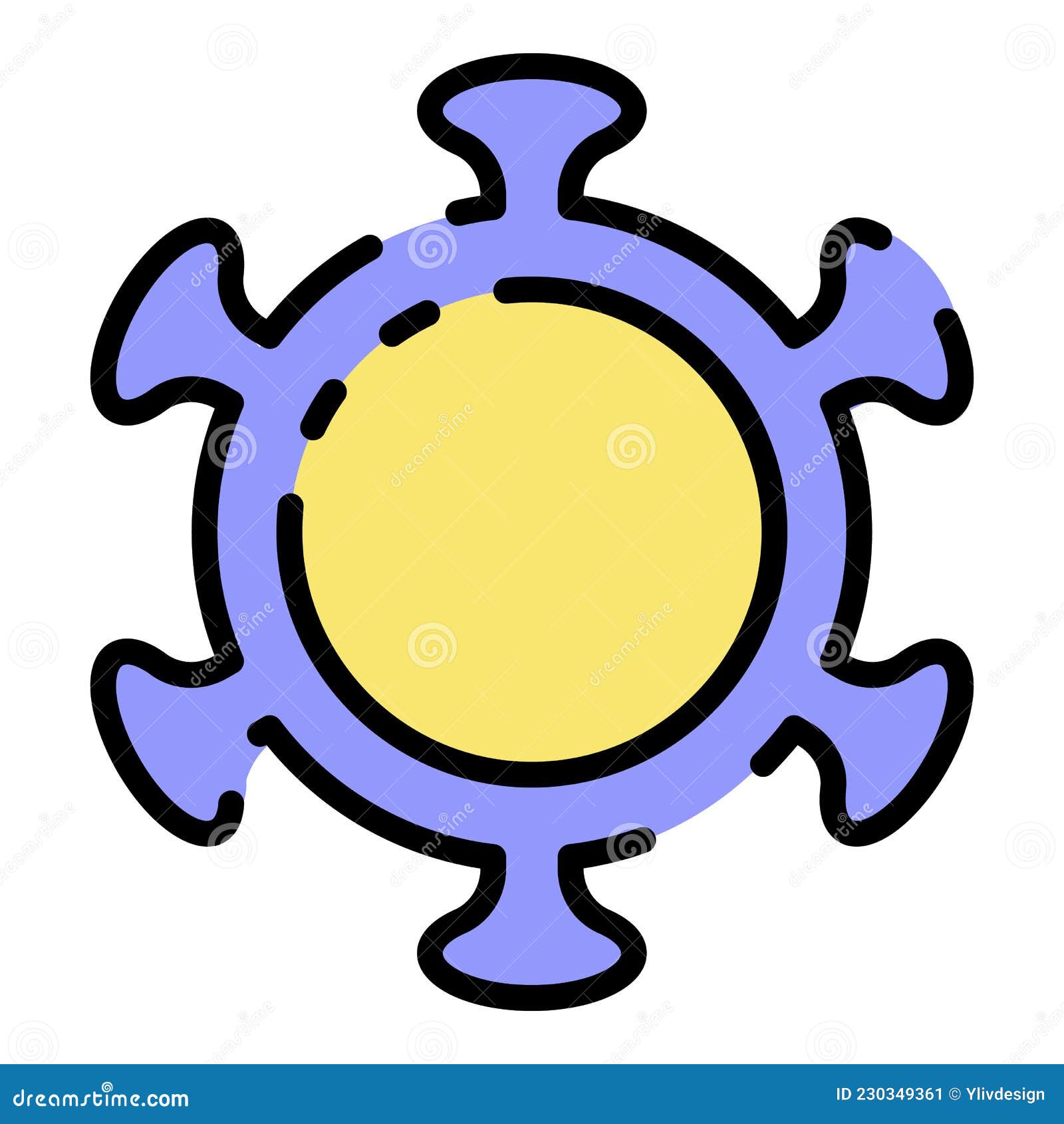 Microbe Icon Color Outline Vector Stock Vector - Illustration of ...