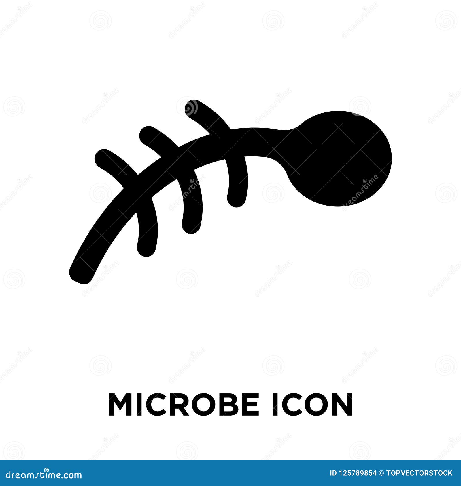 Microbe Icon Vector Isolated on White Background, Logo Concept O Stock ...