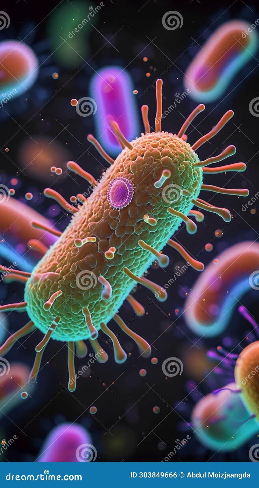 Microbe Inspection, Bacteria Under Microscope, Scientific Research ...