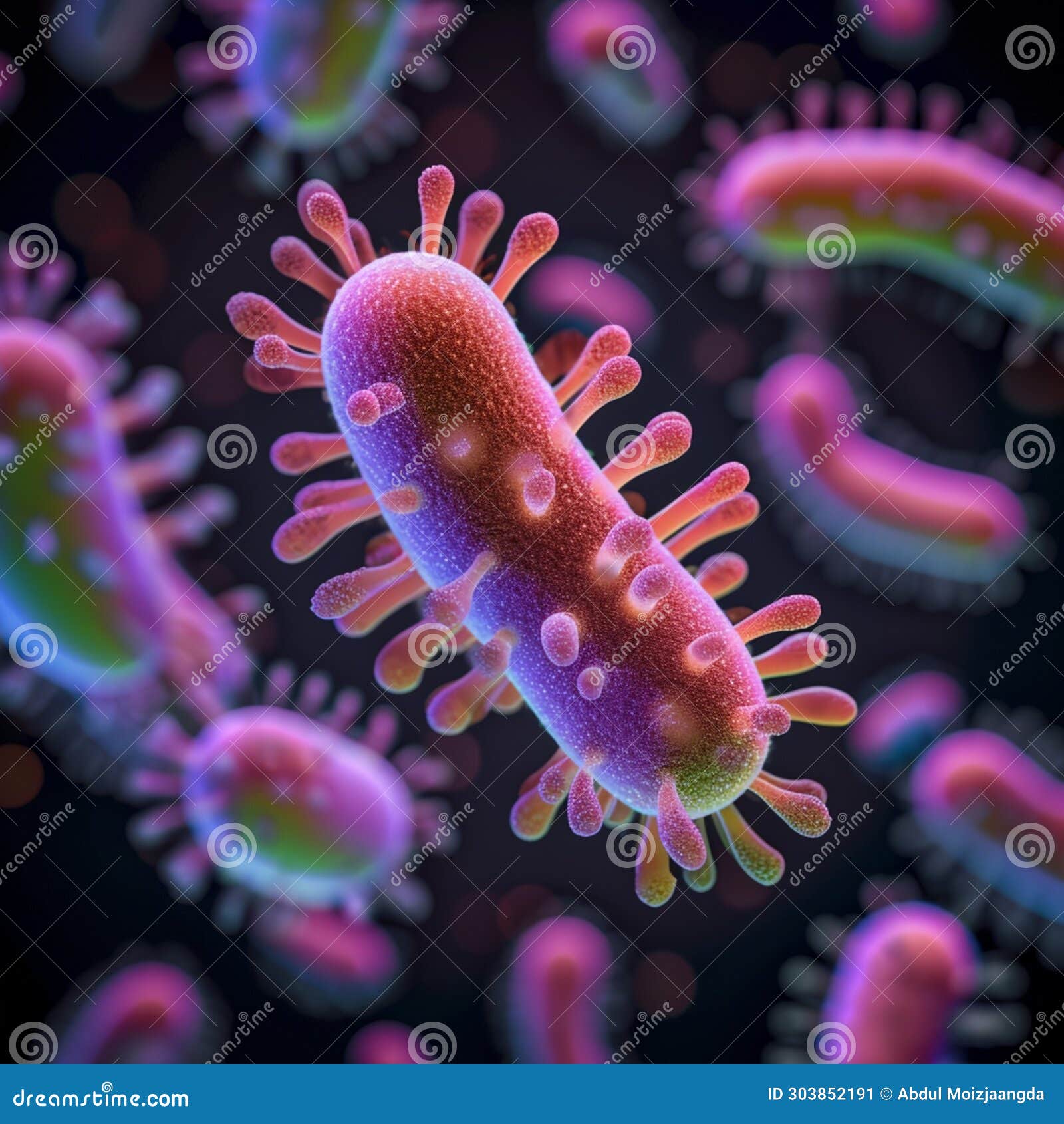 Microbe Inspection, Bacteria Under Microscope, Scientific Research ...