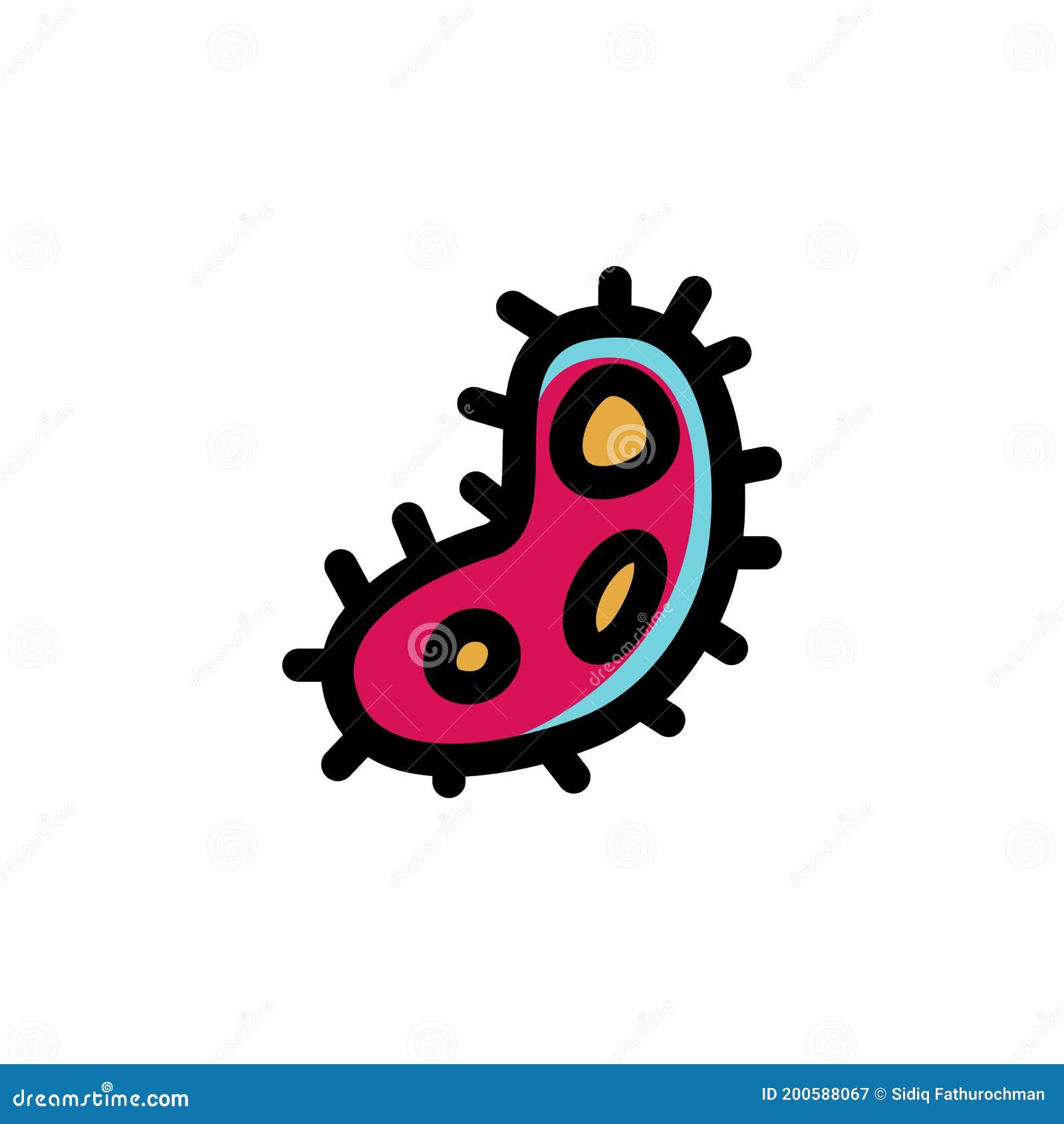 Microbe stock vector. Illustration of industry, laboratory - 200588067