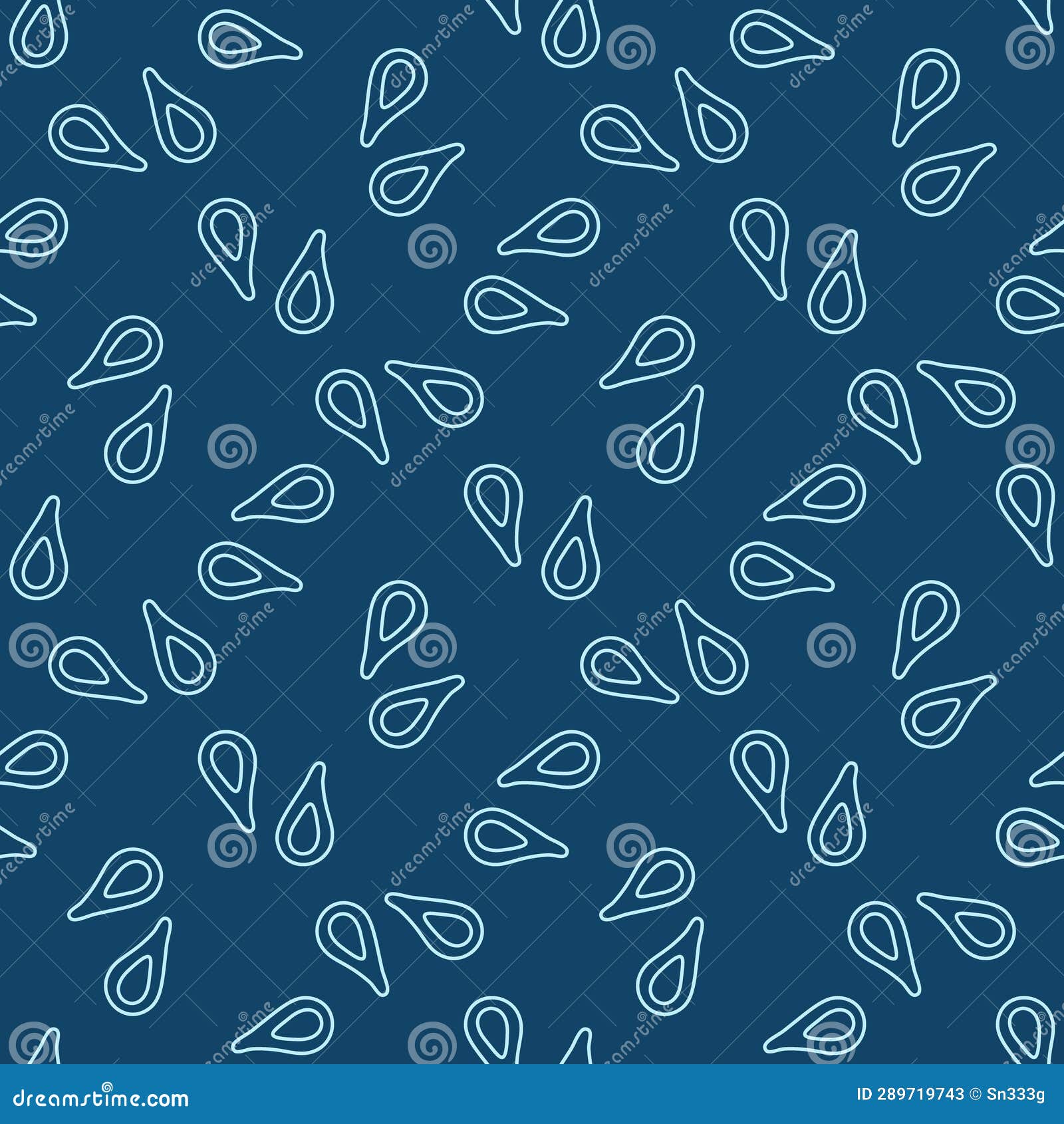Microbe Primitive Bacteria Vector Blue Concept Line Seamless Pattern ...