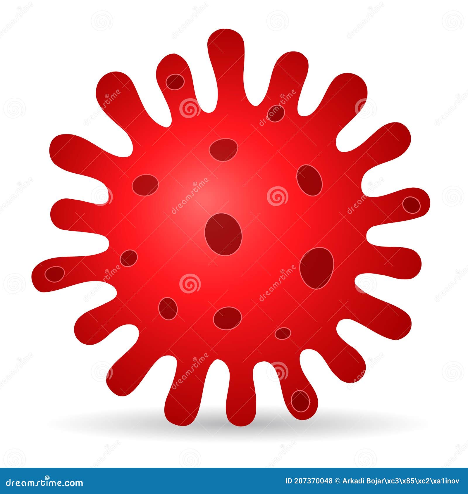Microbe Vector Cartoon | CartoonDealer.com #207370048