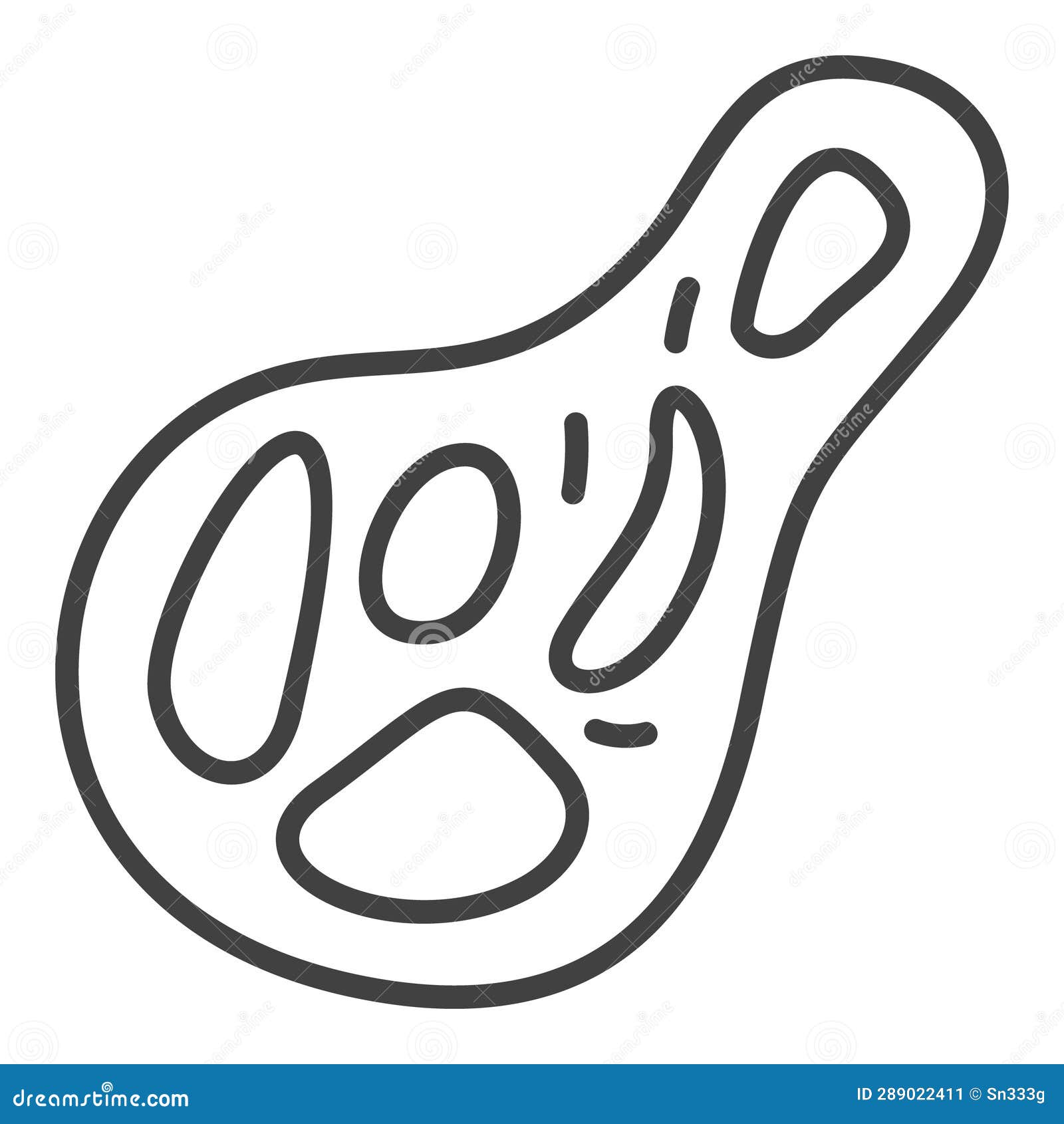 Microbe Vector Concept Outline Minimal Icon Stock Illustration ...