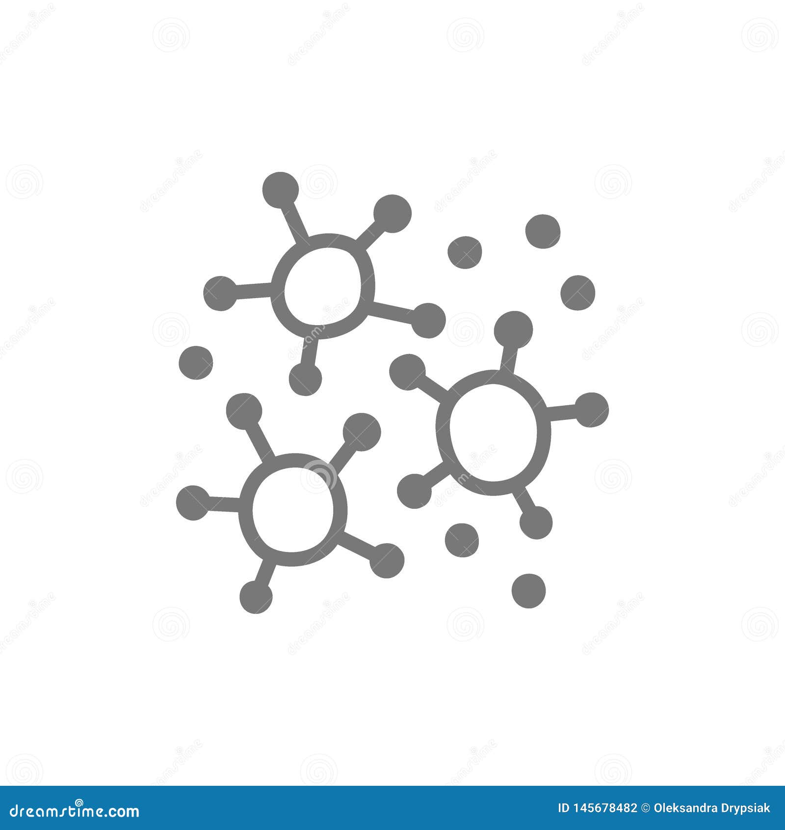 Microbes, Bacteria Line Icon. Stock Vector - Illustration of health ...
