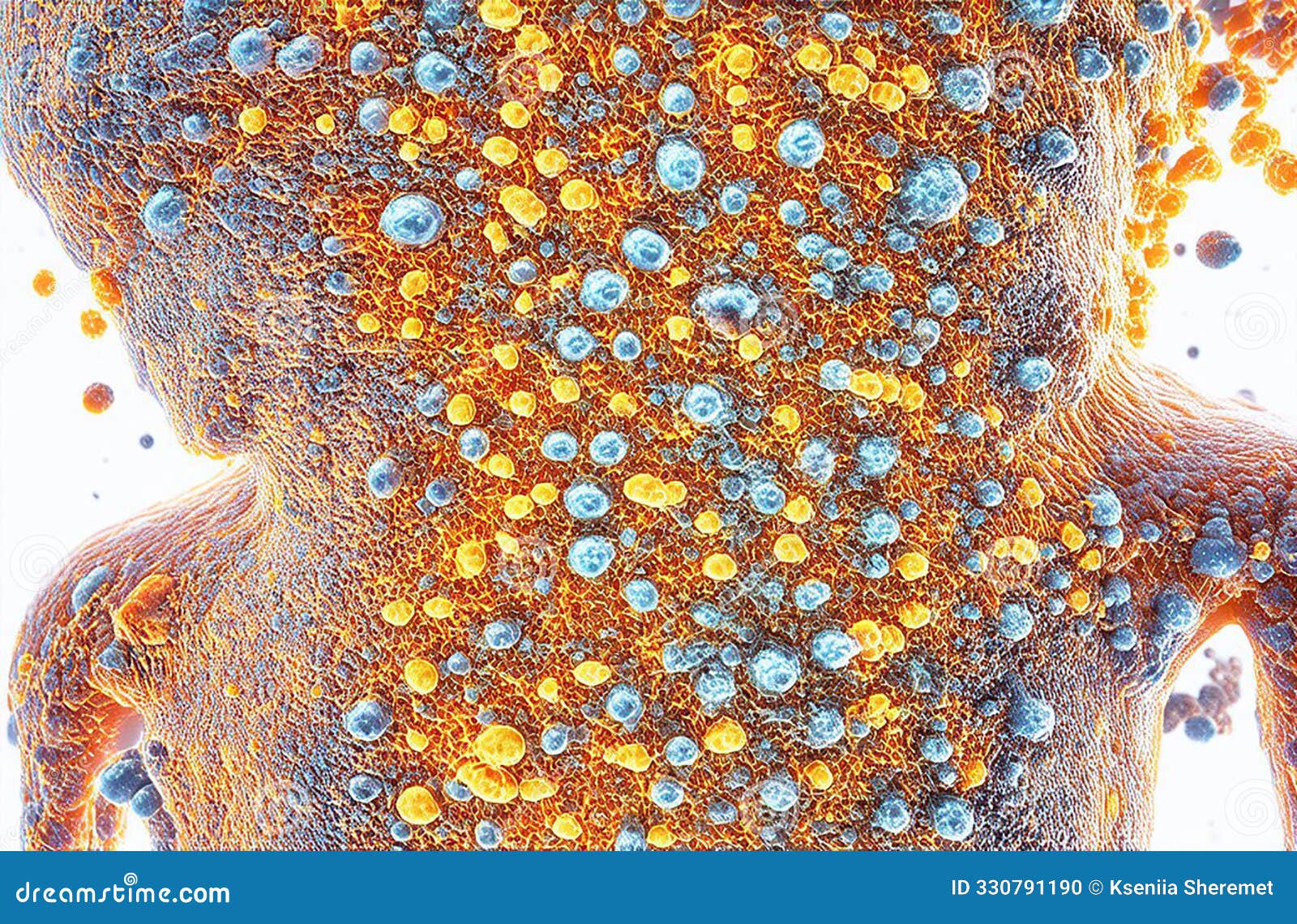 Microbes and Various Viruses Under a Microscope Stock Photo - Image of ...