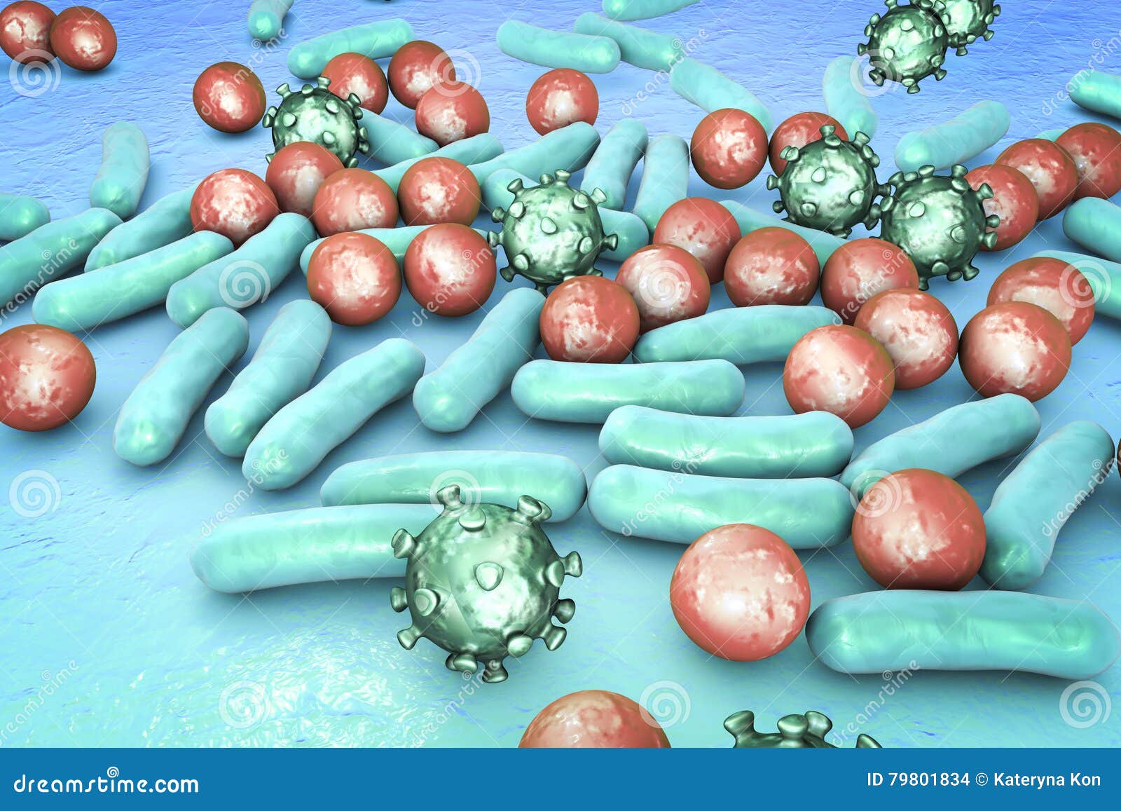 Microbi Delle Forme Differenti Illustrazione di Stock - Illustrazione ...