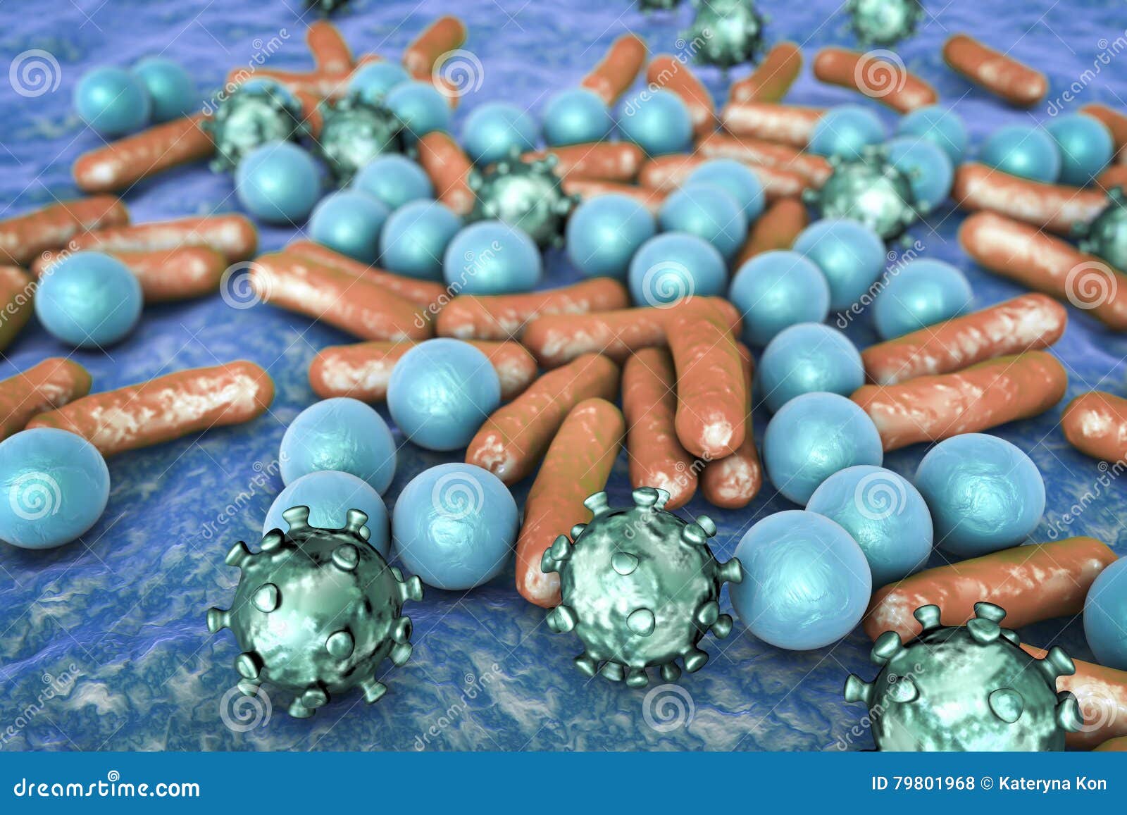 Microbi Delle Forme Differenti Fotografia Stock - Immagine di biologia ...