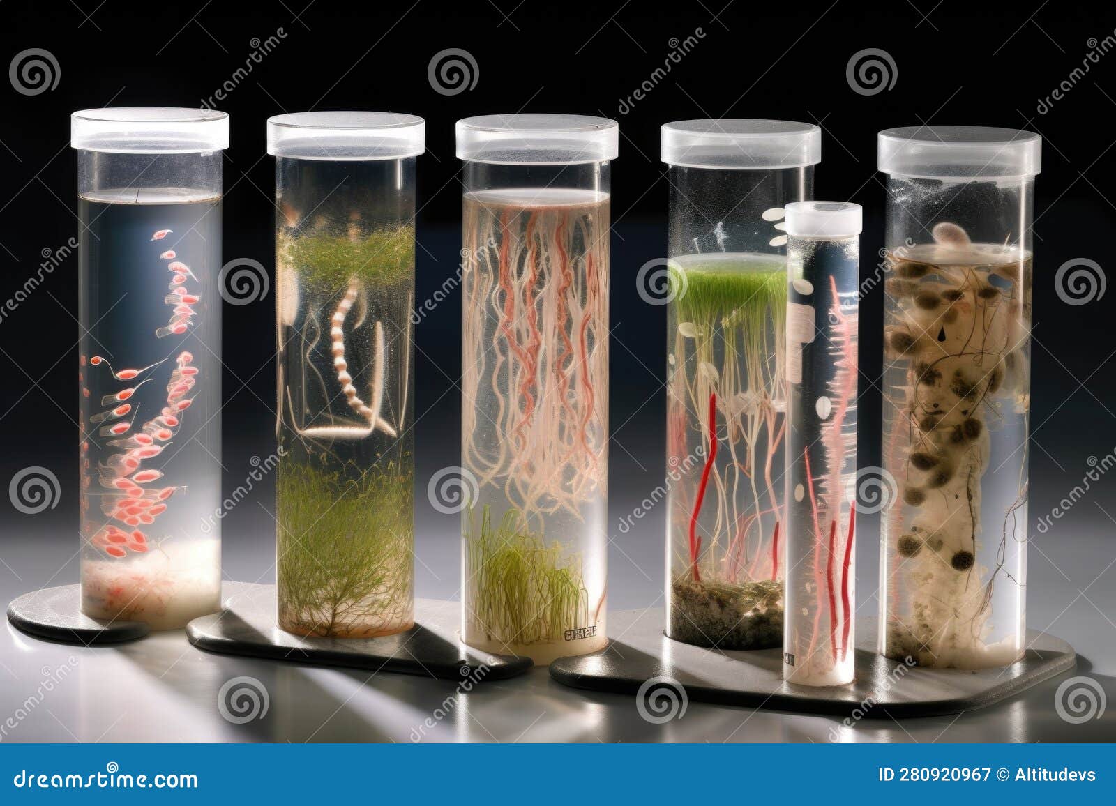 Microbial Culture of Bacteria with Multiple Generations Visible ...