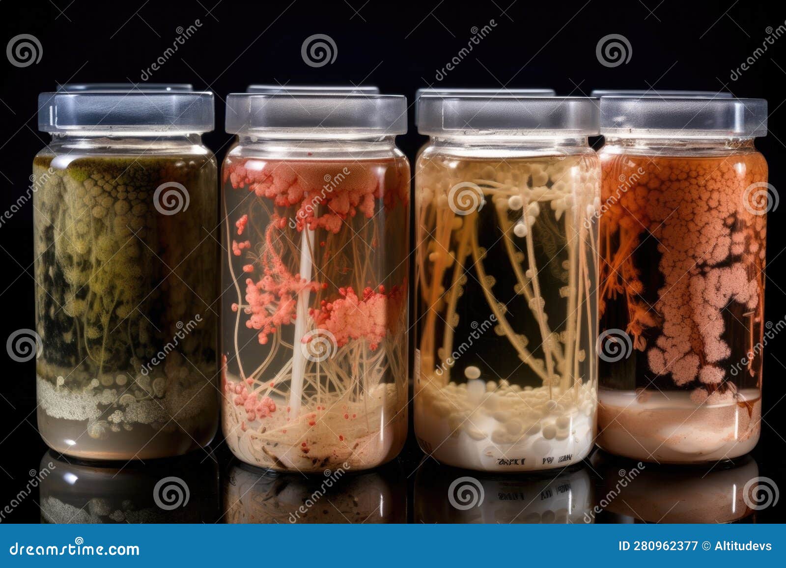 Microbial Culture of Bacteria with Multiple Generations Visible ...