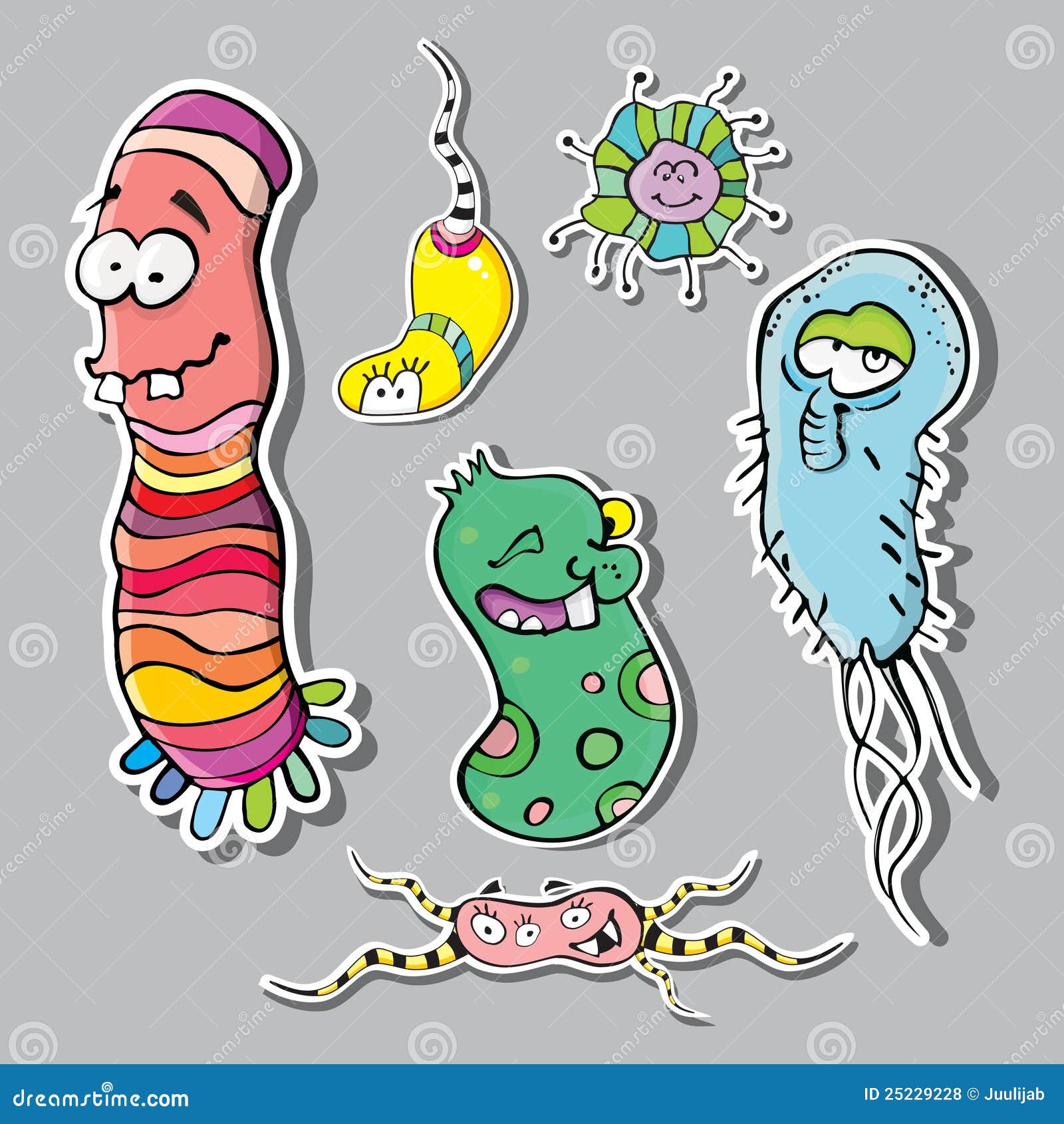 Microbio ilustración del vector. Ilustración de ogro - 25229228