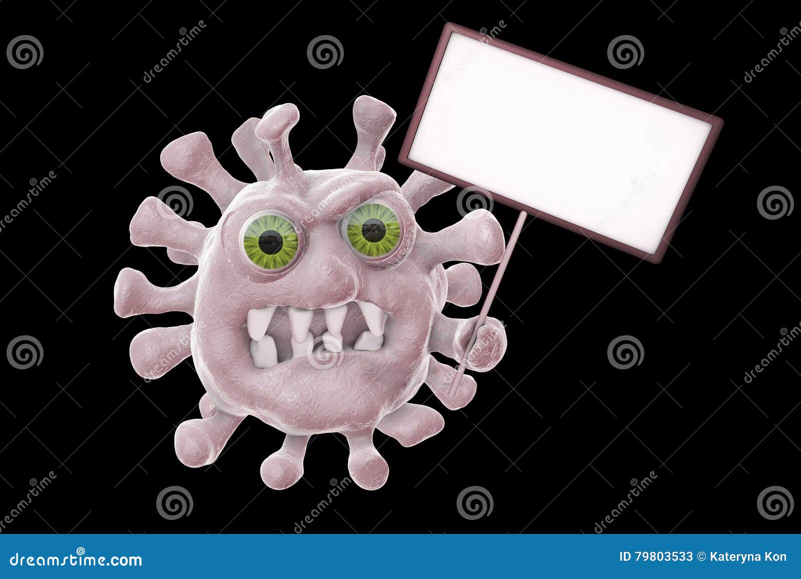 Microbio Divertido De La Historieta Stock de ilustración - Ilustración ...