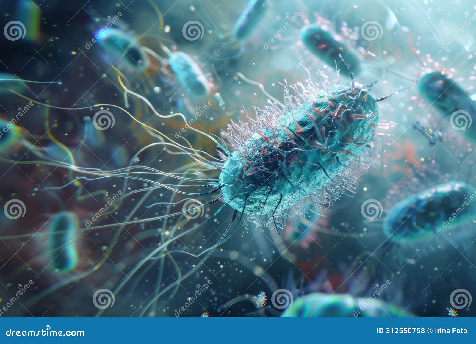 Microbiological Organisms Under Microscope Stock Photo - Image of ...
