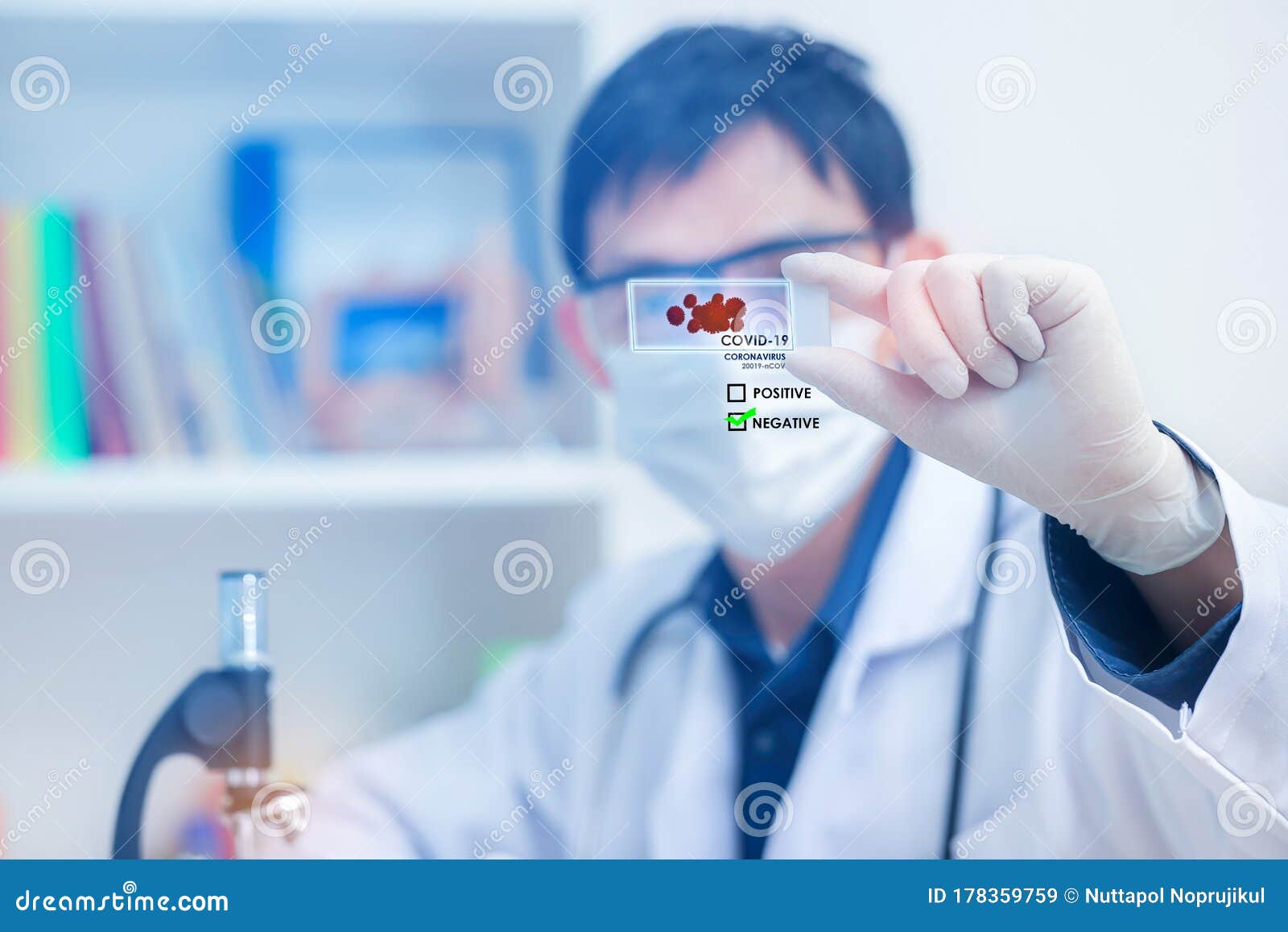Microbiologist with Atube of Biological Sample Contaminated by ...