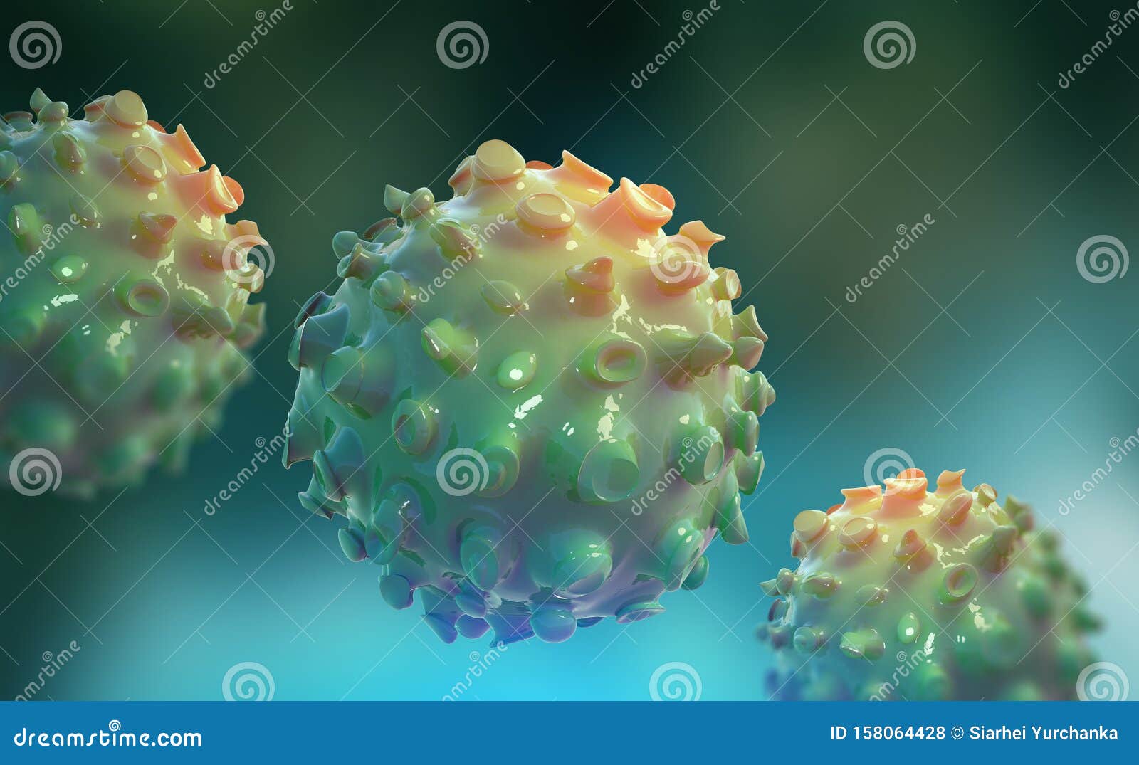Microbiology 3D Illustration. Germs Under the Microscope Stock ... Microbiology 3D Illustration. Germs Under the Microscope Stock ...
