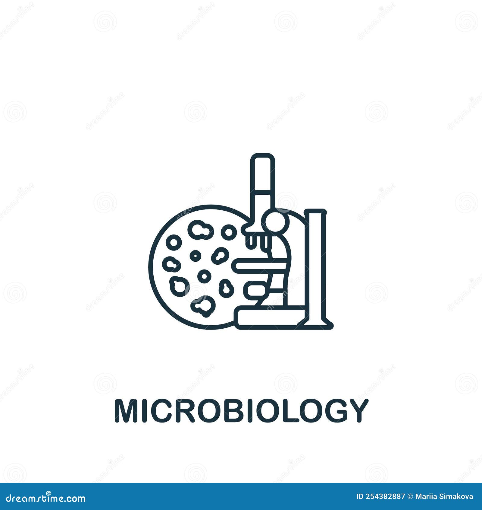 Microbiology Icon. Line Simple Science Icon for Templates, Web Design ...