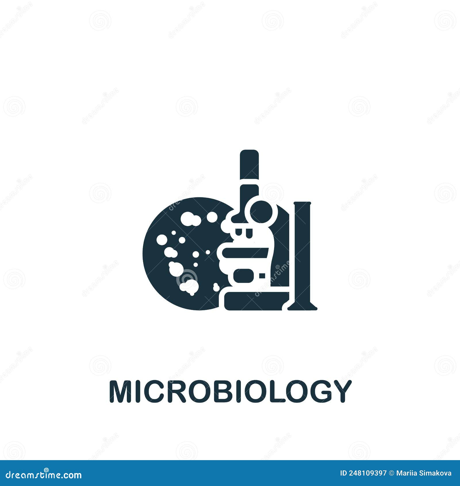 Microbiology Icon. Monochrome Simple Science Icon For Templates, Web ... Microbiology Icon. Monochrome Simple Science Icon For Templates, Web ...