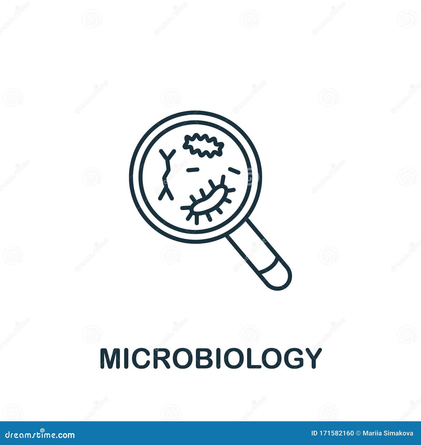 Microbiology Icon from Science Collection. Simple Line Element ...