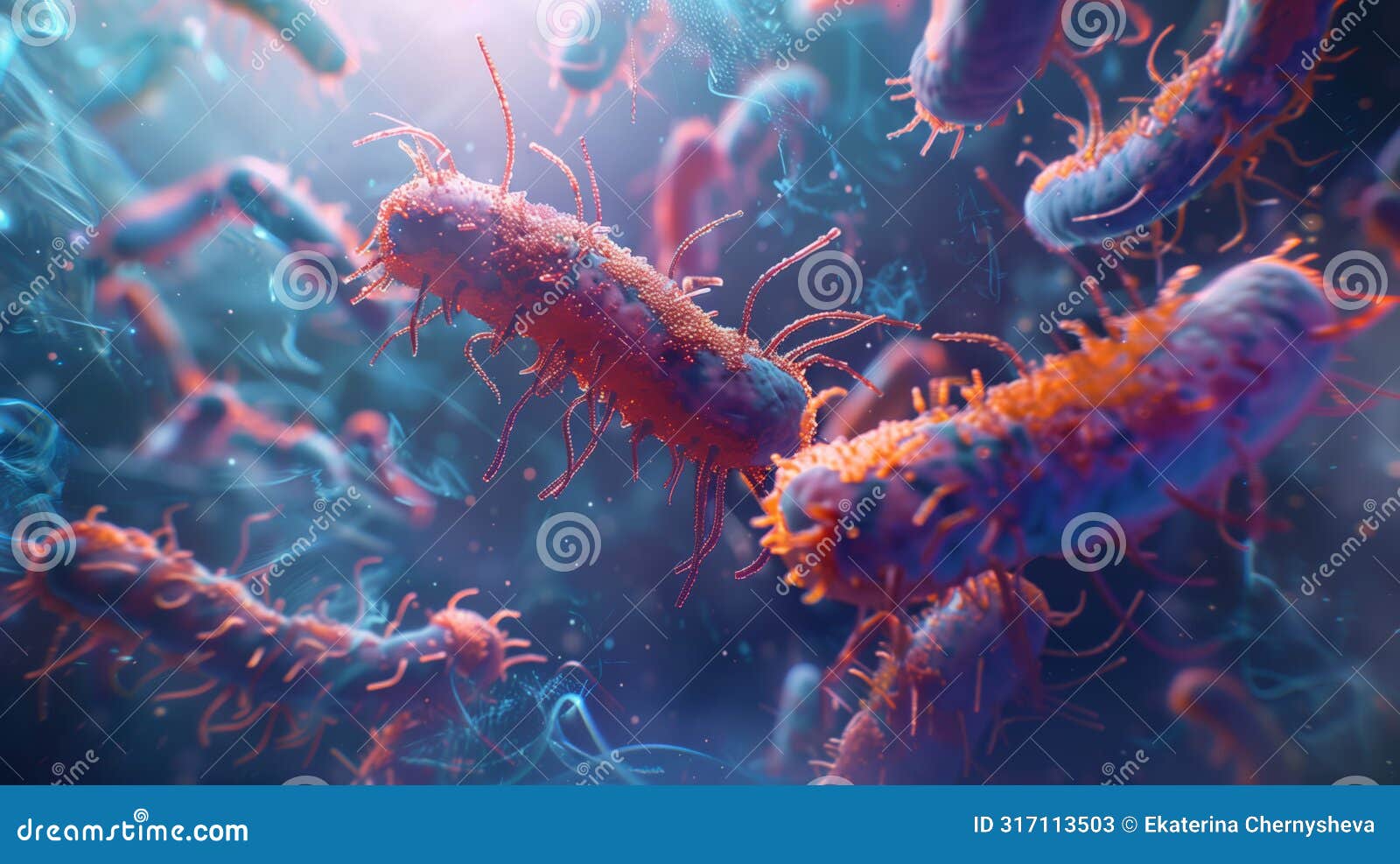 Microbiology. Intestinal Microflora. Dangerous Bacteria Under The ...