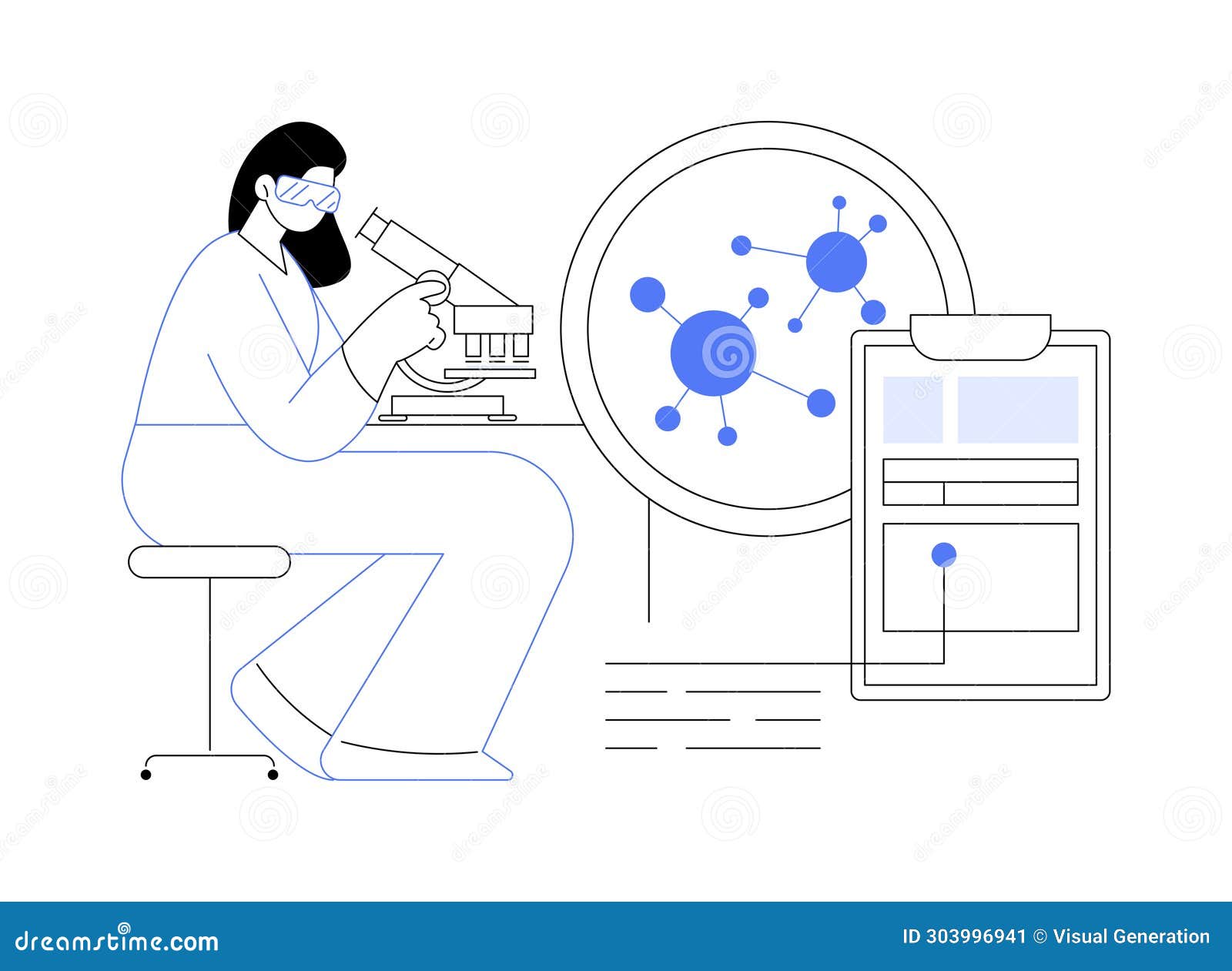 Microbiology Isolated Cartoon Vector Illustrations. Stock Illustration ...