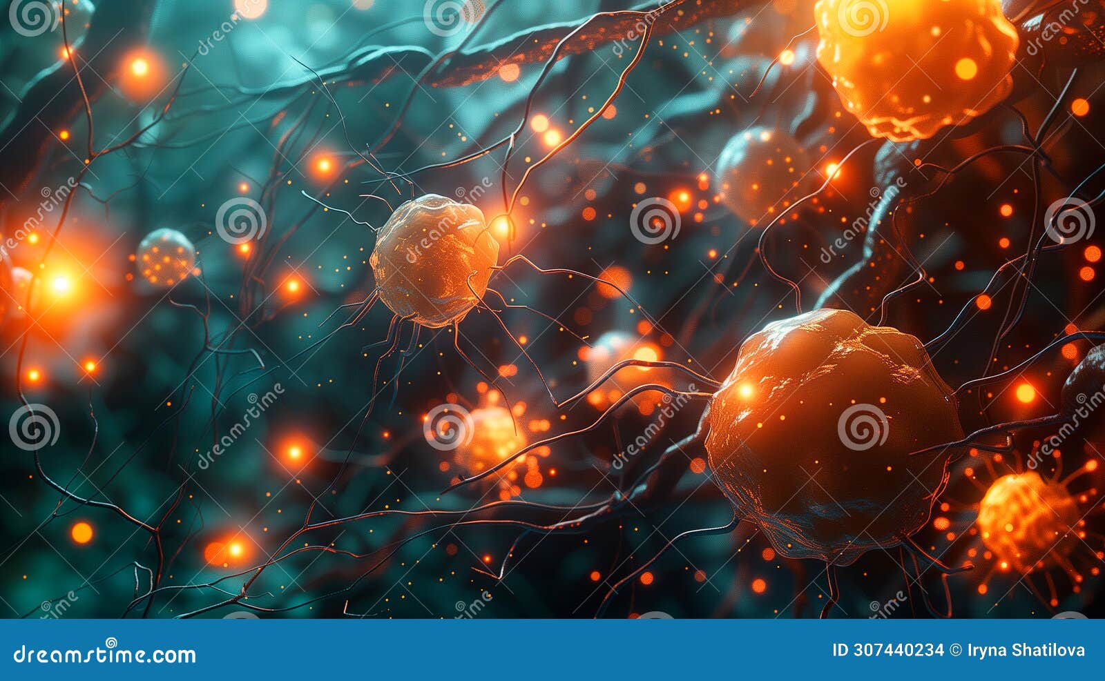 Microbiology.Microscope Bacteria. Herpes Simplex Virus Type One in the ...