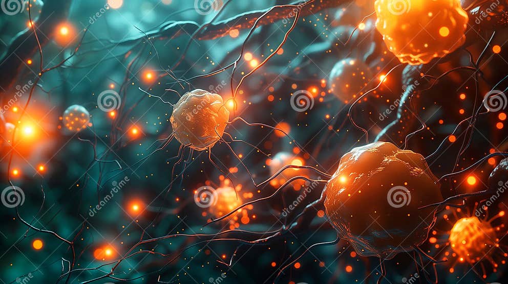 Microbiology.Microscope Bacteria. Herpes Simplex Virus Type One in the ...