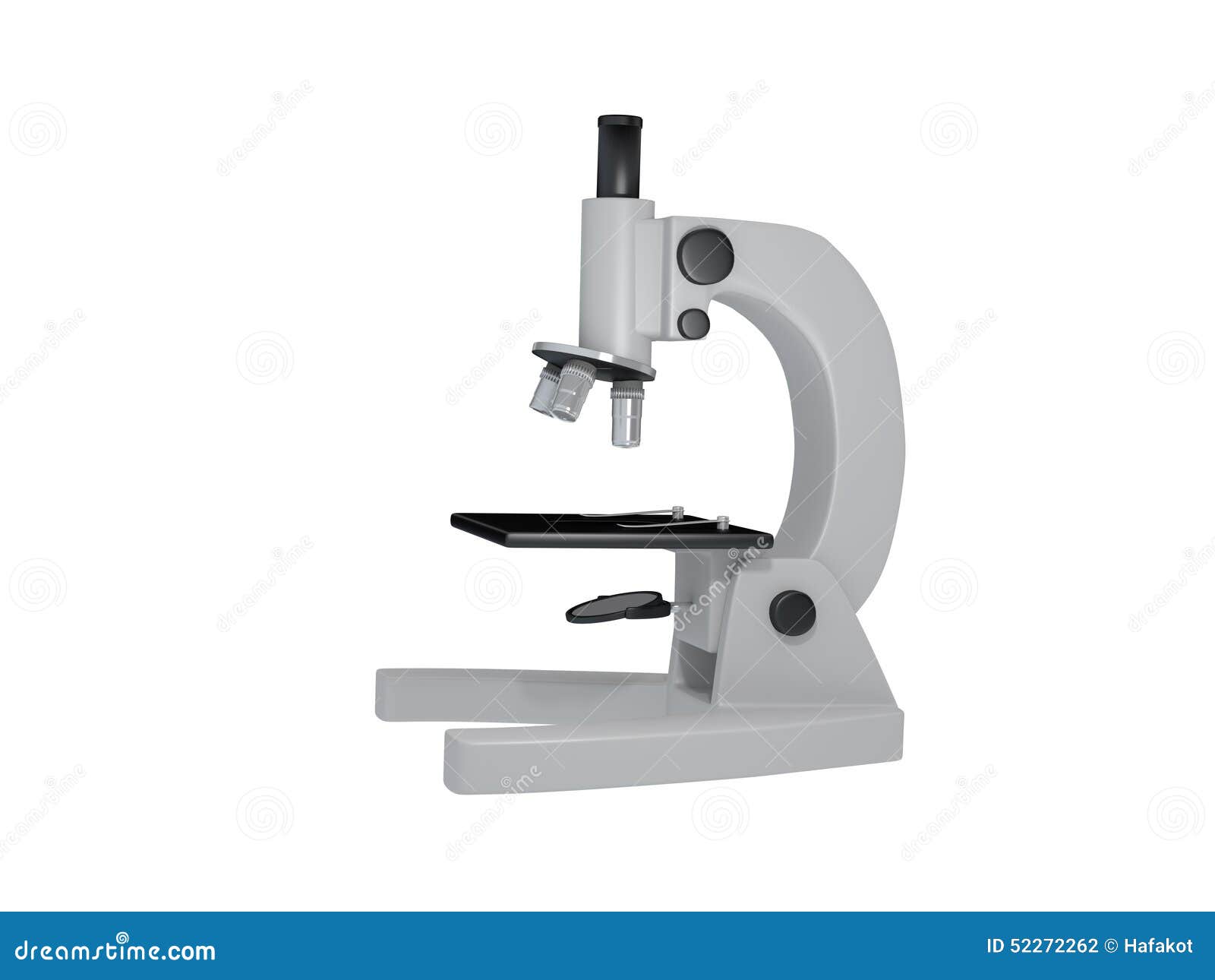 Microbiology Microscope on White Stock Photo - Image of microscope ...