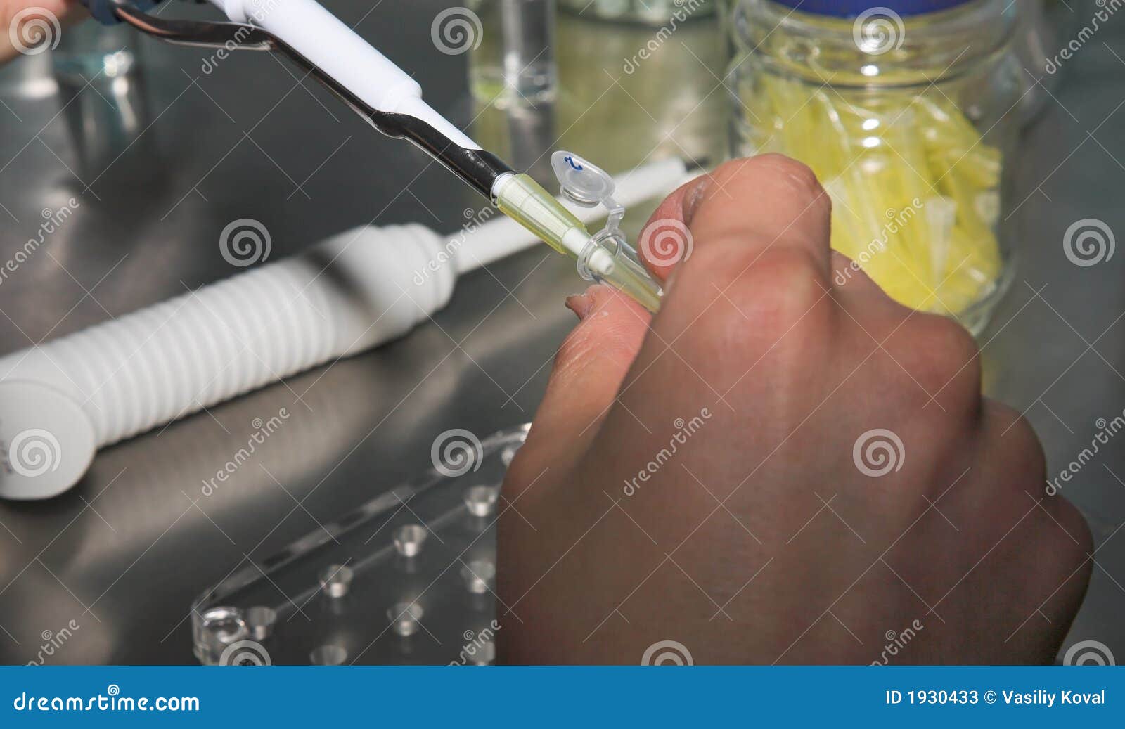 Microbiology science stock image. Image of chemist, experiment - 1930433