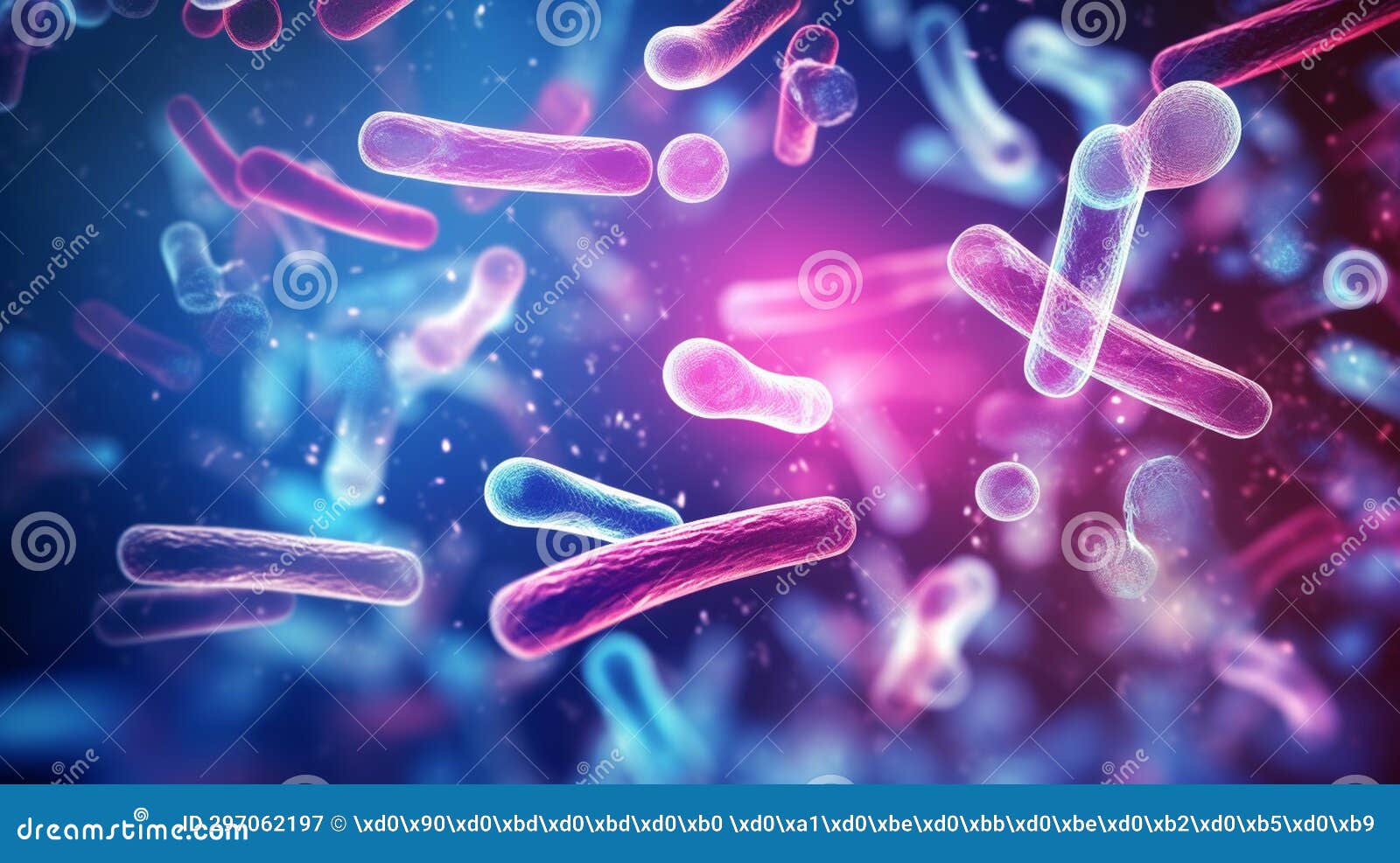 Microbiology Under Microscope.Probiotics Bacteria.Biology, Science ...