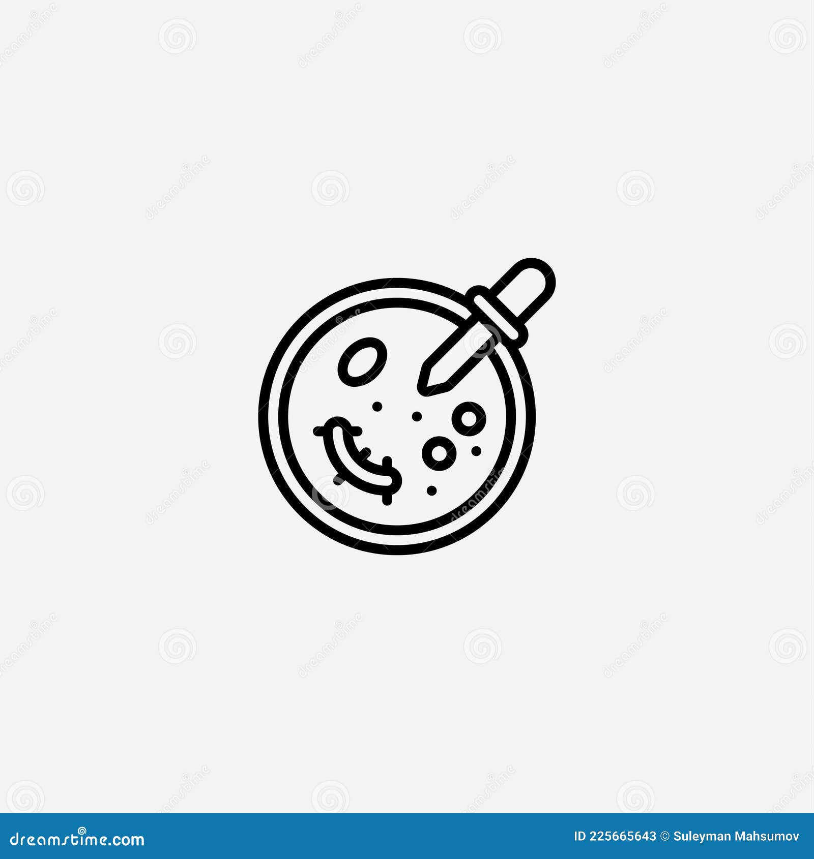Microbiology Vector Icon Sign Symbol Stock Vector - Illustration of ...