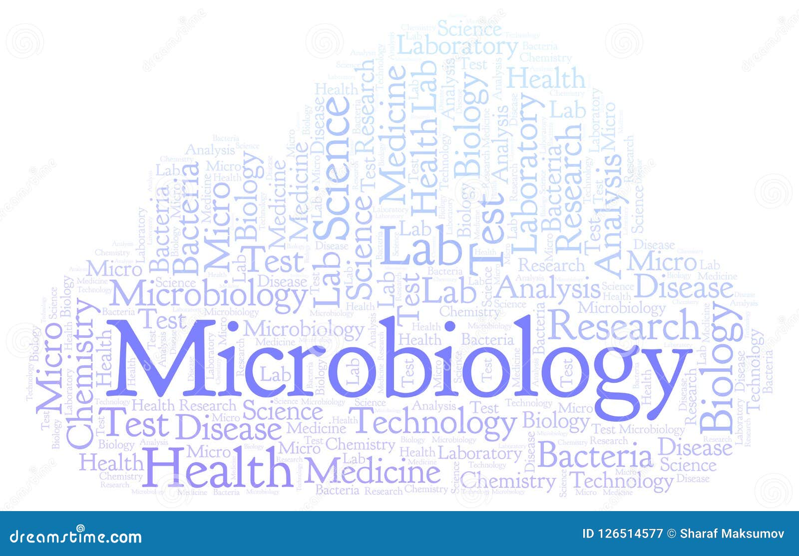 Microbiology word cloud. stock illustration. Illustration of concept ...
