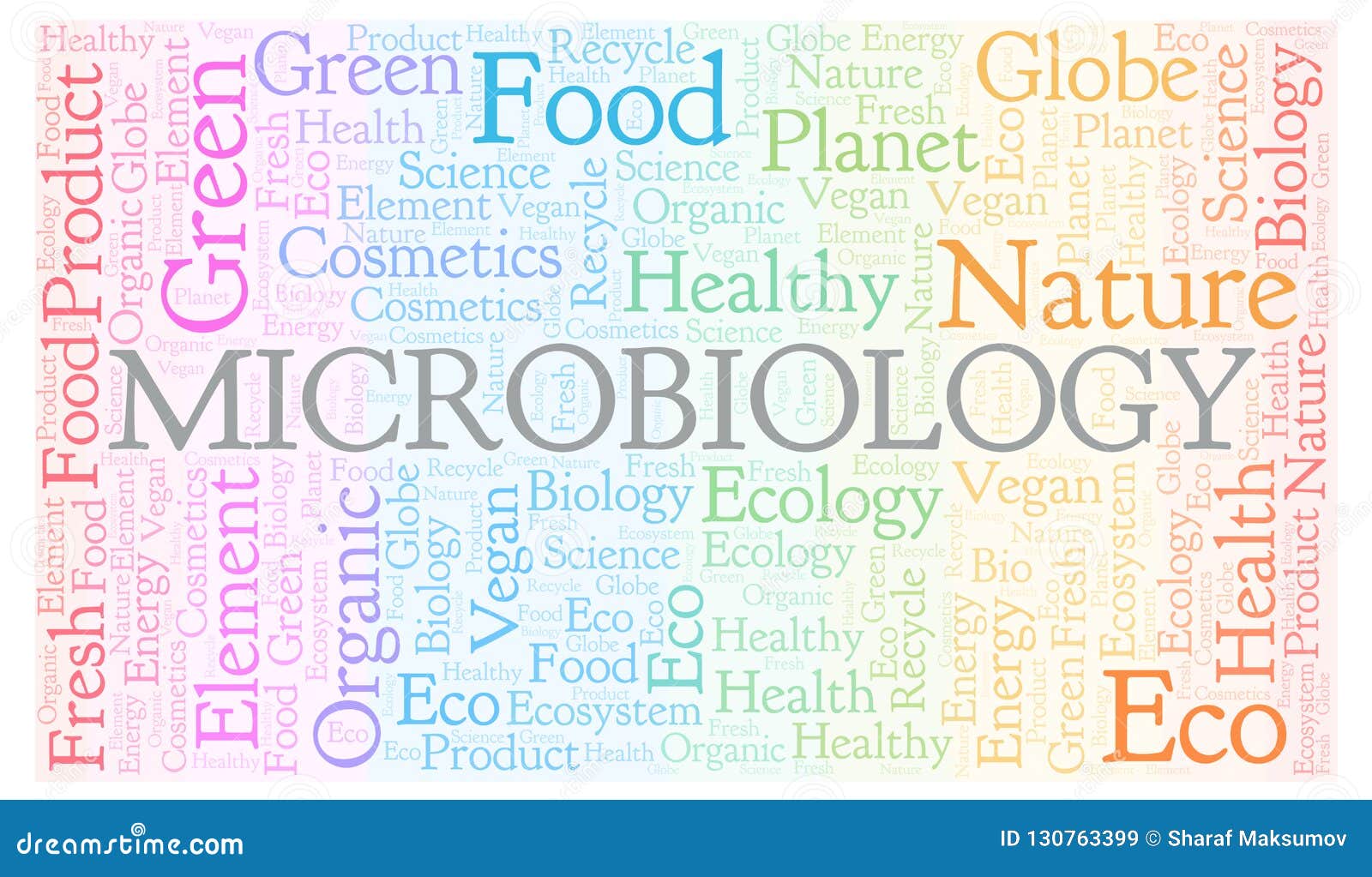 Microbiology word cloud. stock illustration. Illustration of biology ...