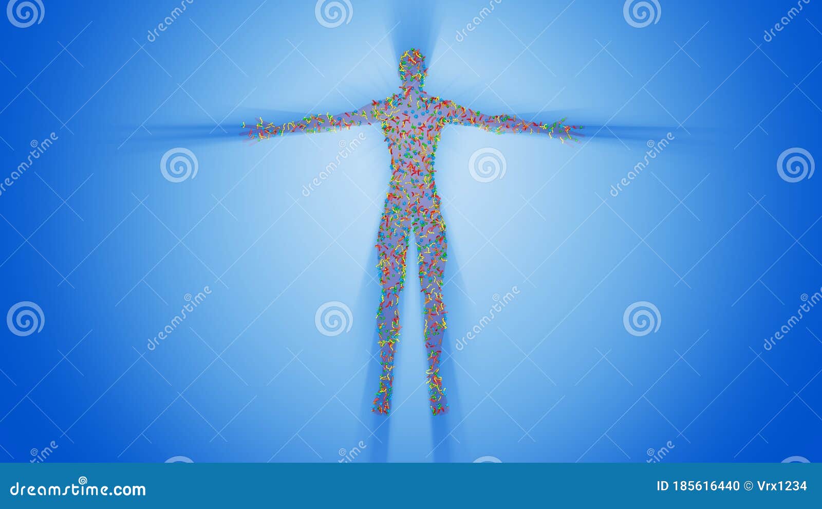 Microbiome Bacteria, Viruses, Microbes on Human Body. Invisible Body ...
