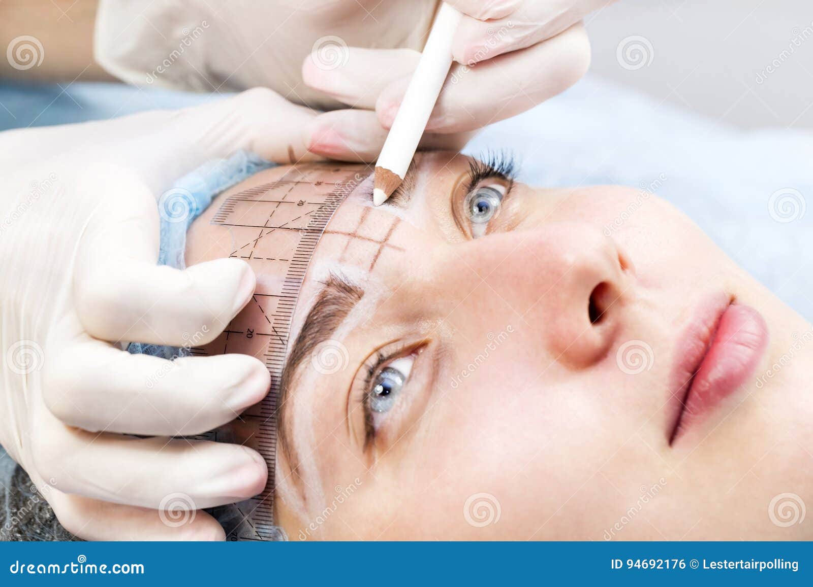 Microblading Eyebrows Workflow Stock Photography | CartoonDealer.com ...