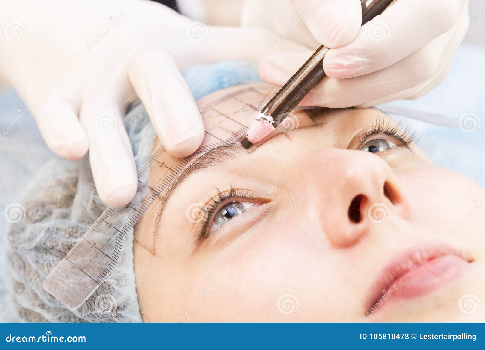 Microblading Eyebrows Workflow Stock Photo - Image of color, permanent ...