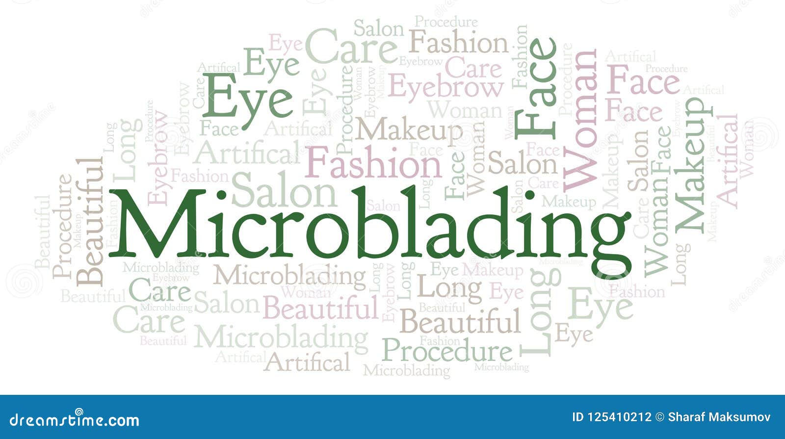 Microblading Word Cloud Collage, Medical Concept Background Royalty ...