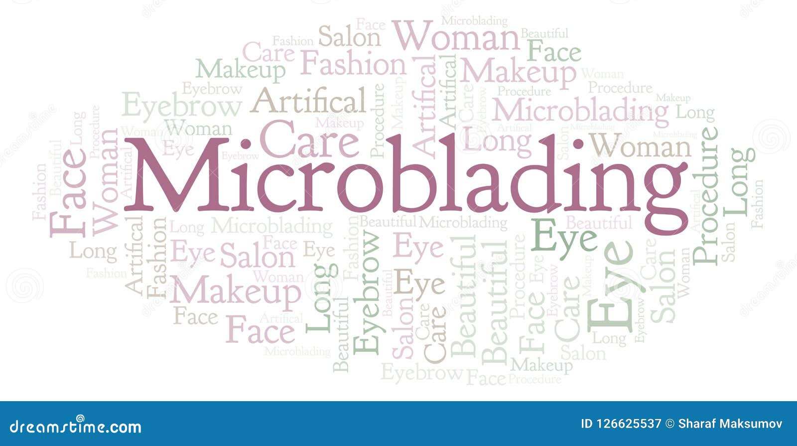 Microblading Word Cloud Collage, Medical Concept Background Stock ...