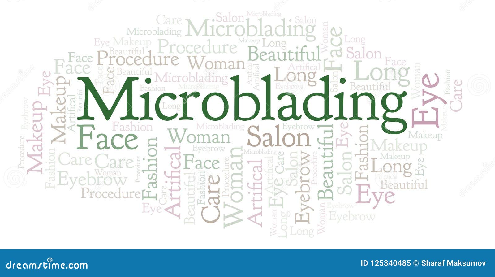 Microblading word cloud. stock illustration. Illustration of tagcloud ...