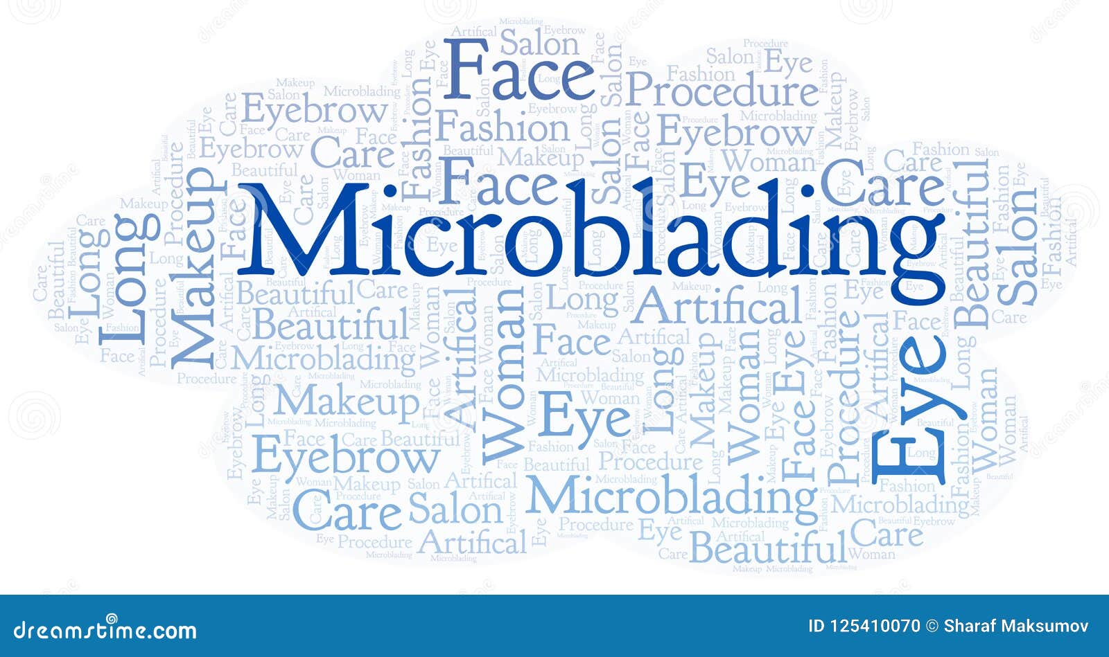 Microblading Word Cloud Collage, Medical Concept Background Royalty ...
