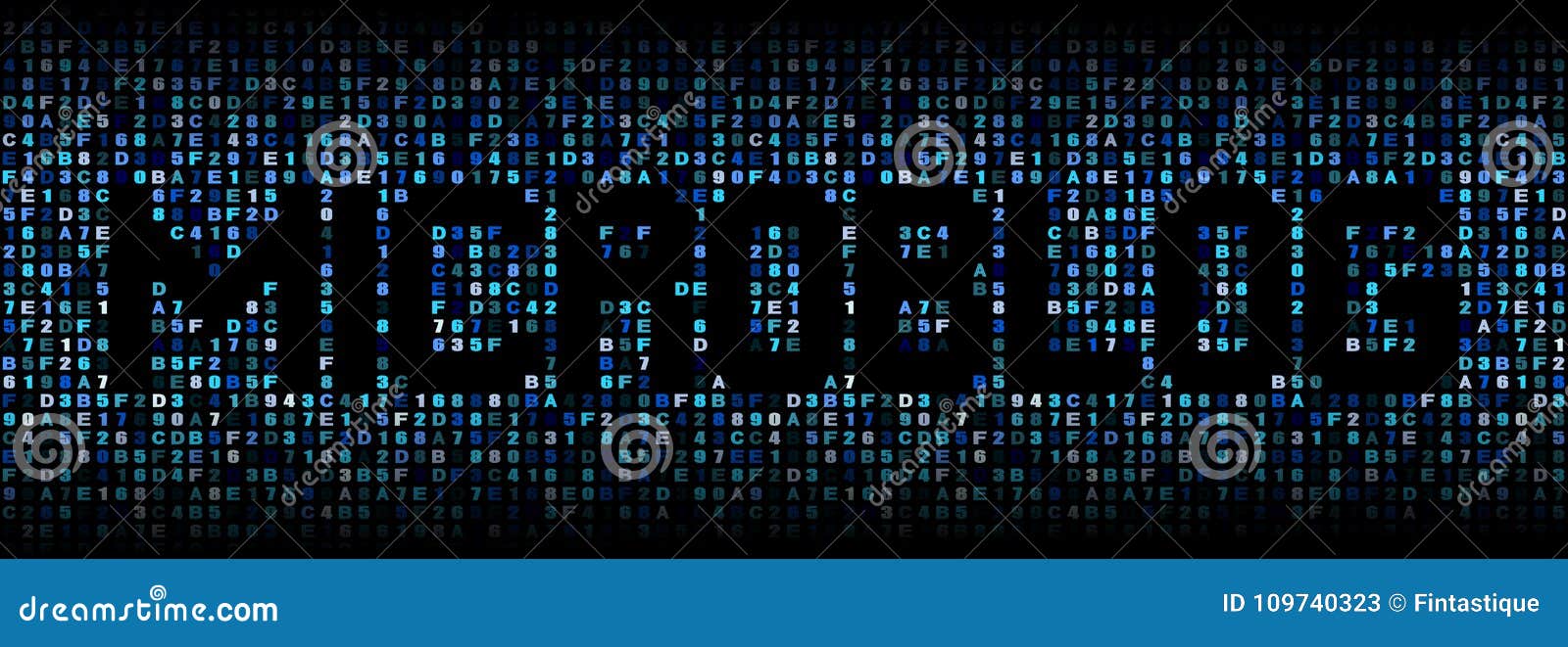 Microblog Text on Hex Code Illustration Stock Illustration ...