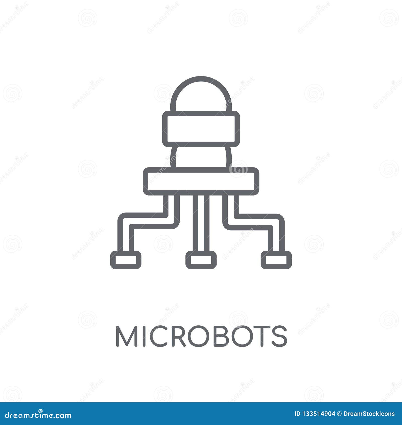 Microbots Icon. Trendy Microbots Logo Concept On White Background From ...