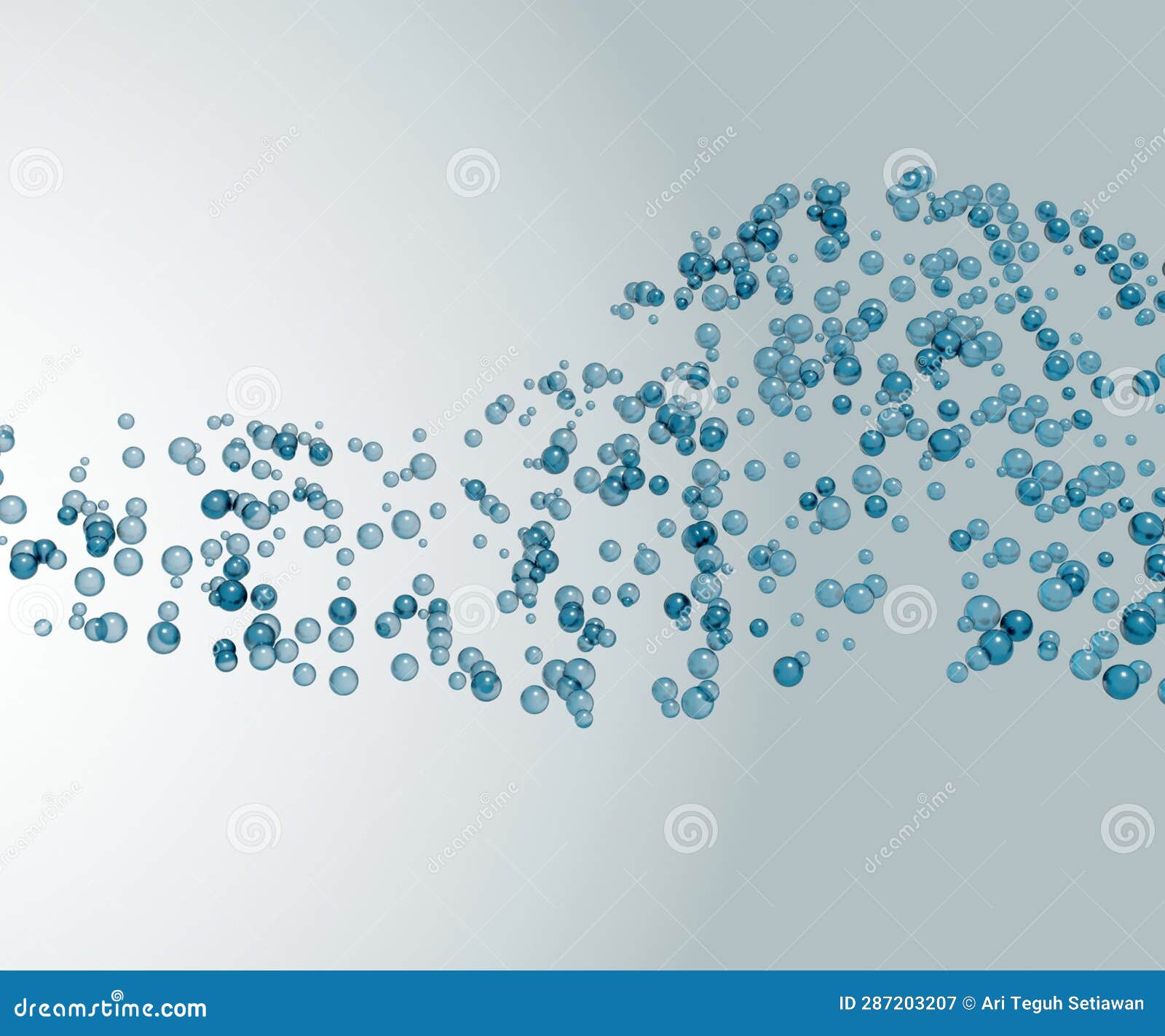 Microbubbles in Wavy Pattern Shape Stock Illustration - Illustration of ...