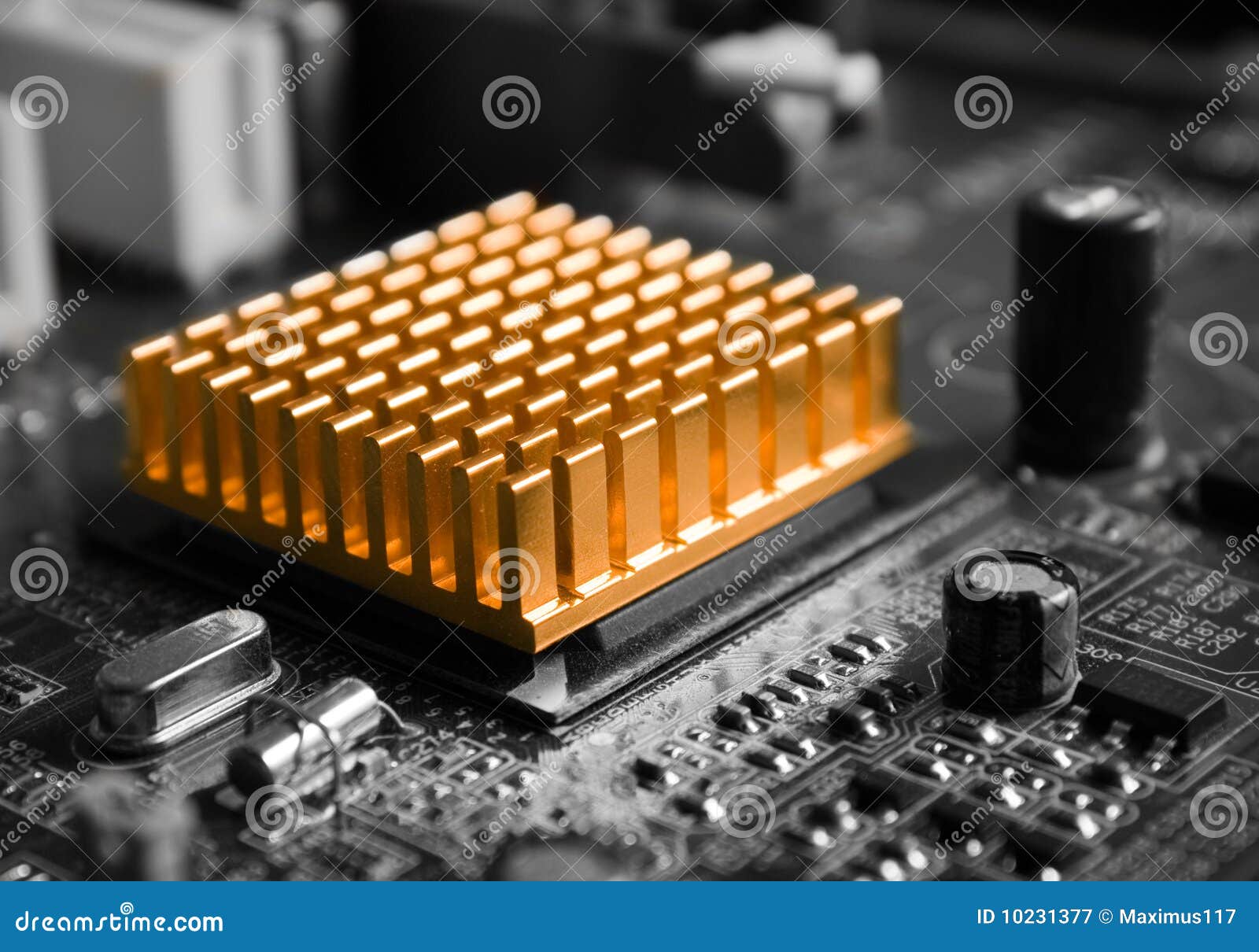 Microchip stock image. Image of future, blue, board, device - 10231377