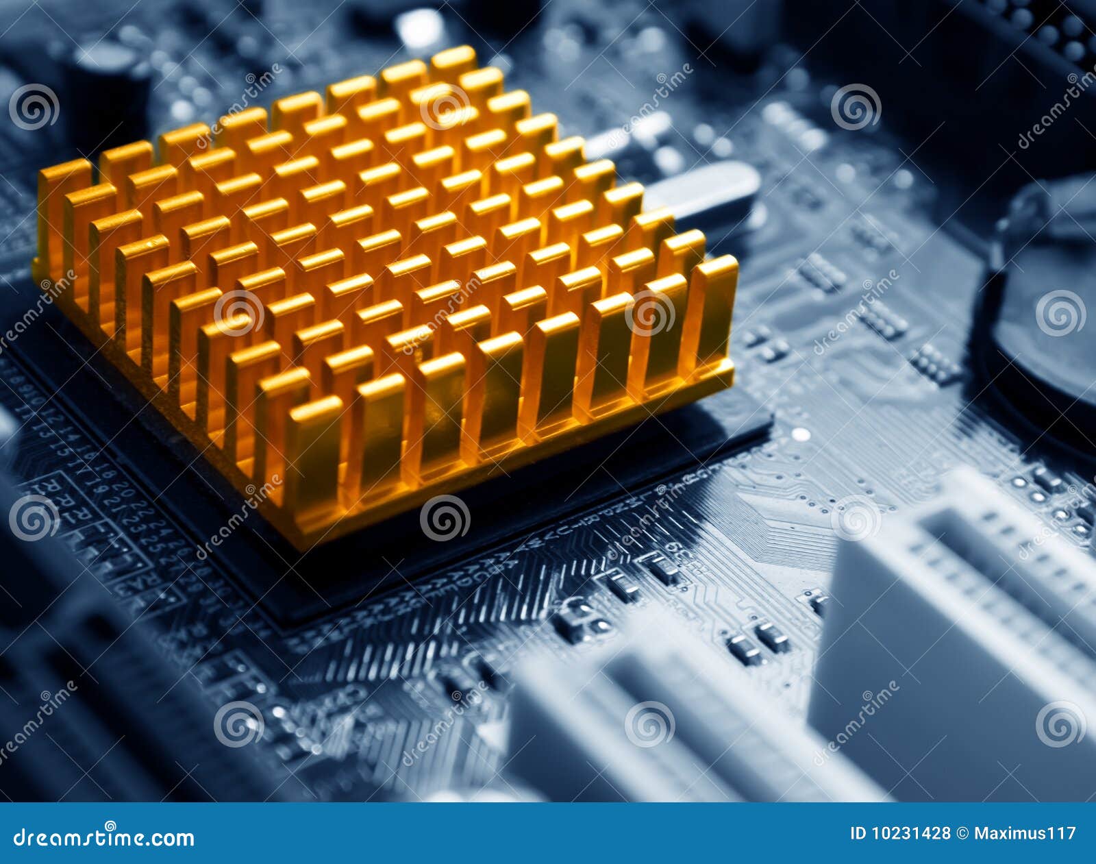 Microchip stock photo. Image of electronic, blue, electric - 10231428