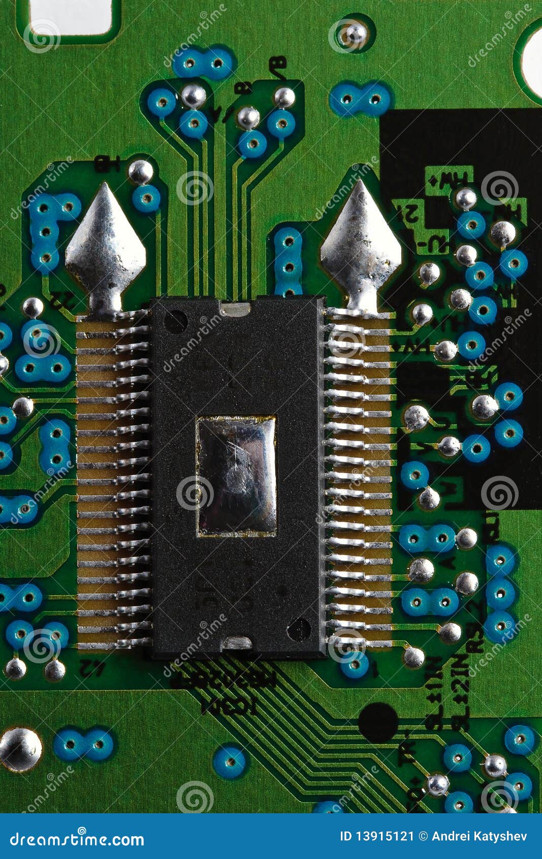 Microchip stock image. Image of connections, electronics - 13915121