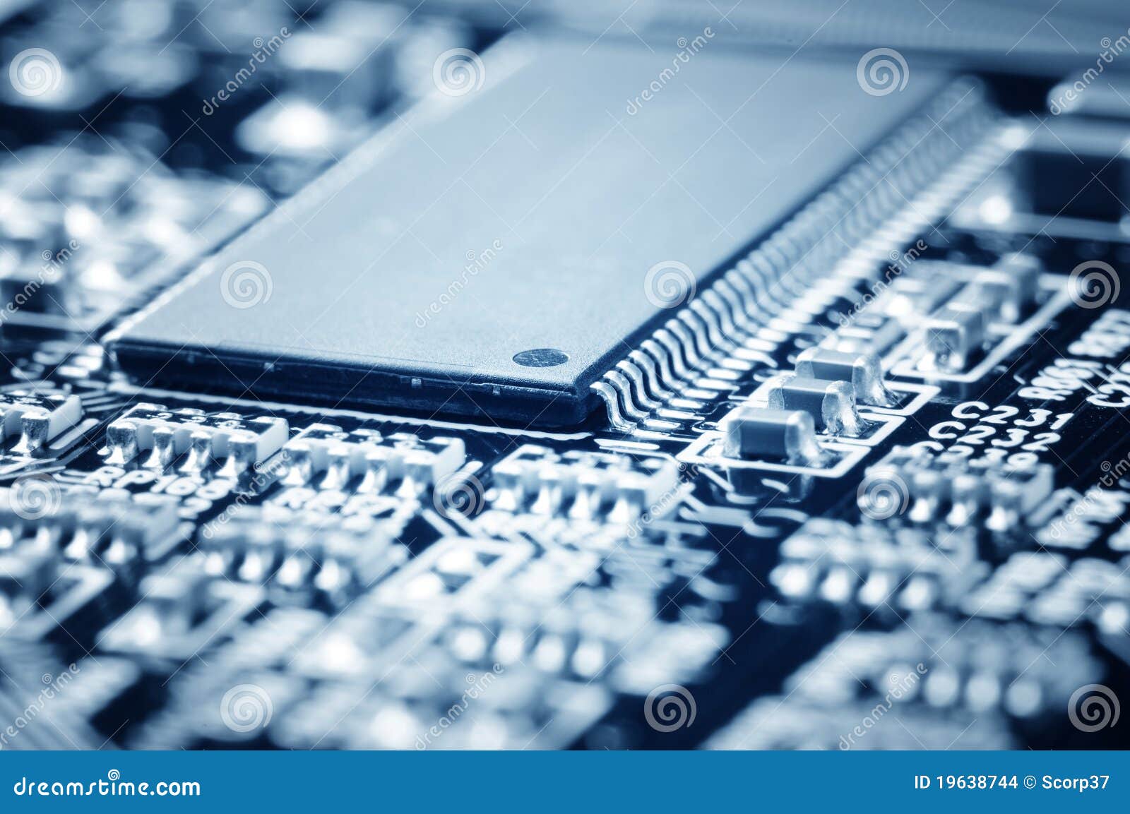Microchip stock photo. Image of motherboard, manufacturing - 19638744