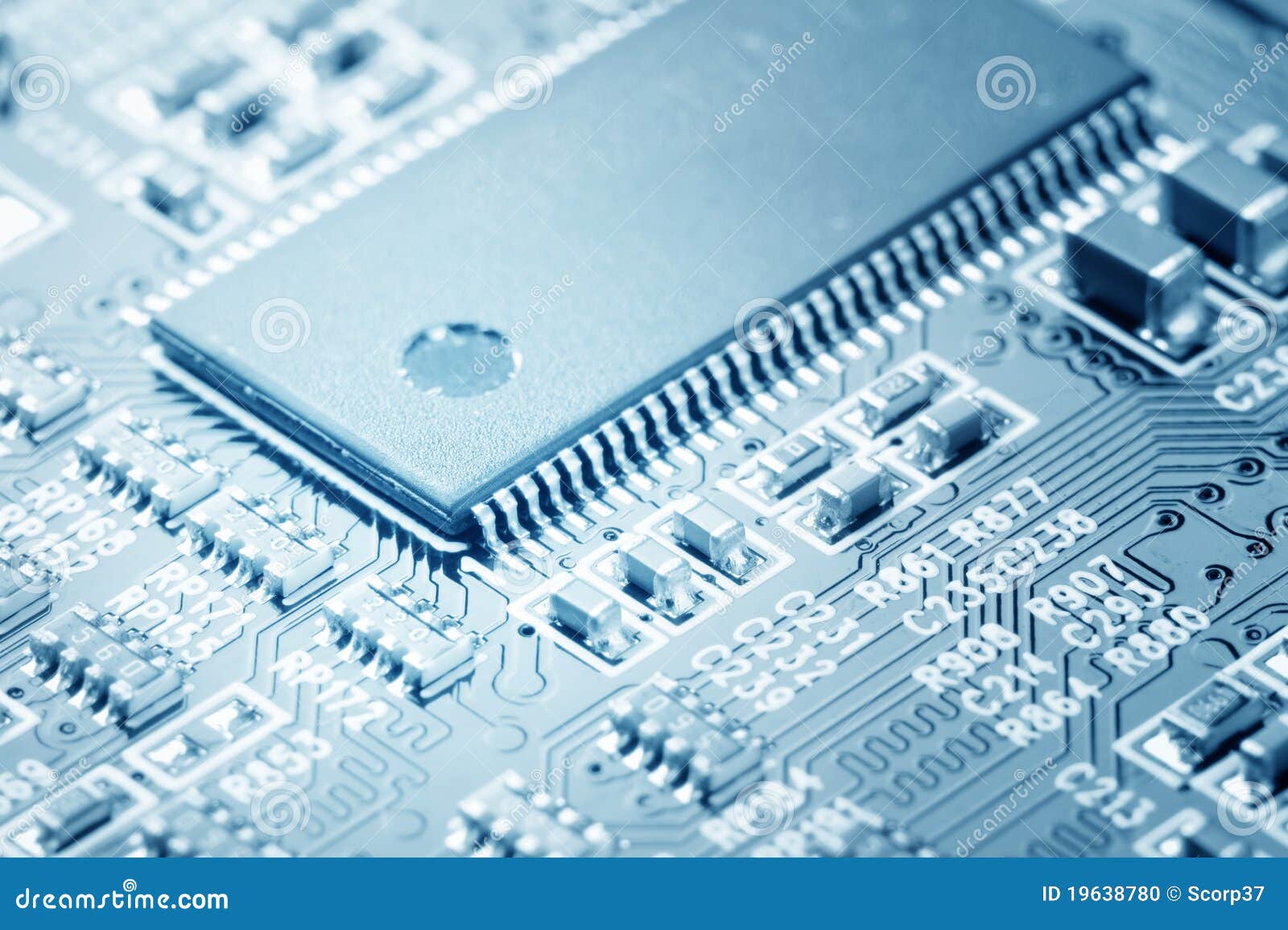 Microchip stock photo. Image of computer, board, network - 19638780